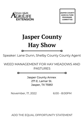 Jasper County Hay Show