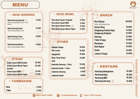 Menu Terbaru