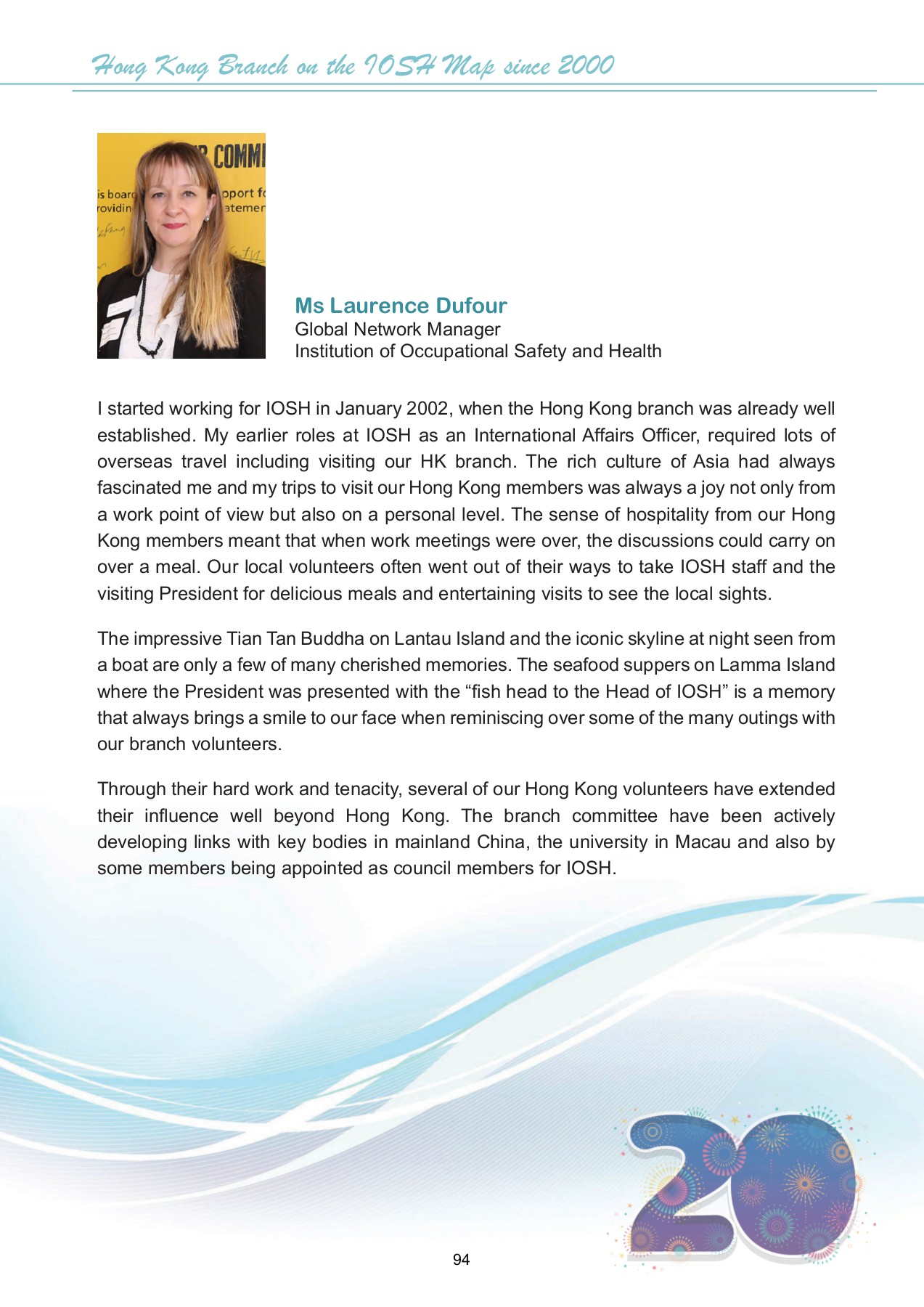 Booklet of IOSH Hong Kong 20th Anniversary - ioshhongkong - Page 94 ...