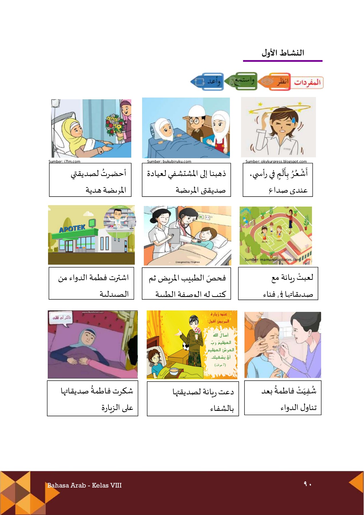 8. BAHASA ARAB_MTs_KELAS_VIII_KSKK_2020_Kamimadrasah - MTs Muhammadiyah Pekuncen - الصفحة 98 ...