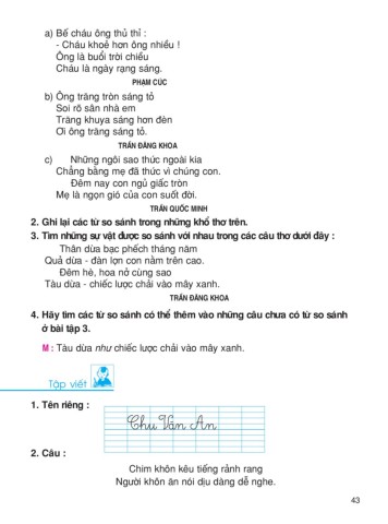 SÁCH GIÁO KHOA TIẾNG VIỆT LỚP 3 - Tập 1 - Võ Ngọc Tú - Trang 44 | PDF lật trang trực tuyến ...