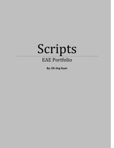 Scripts - ohjingxuan38 - Page 1 - 20 | Flip PDF Online | PubHTML5