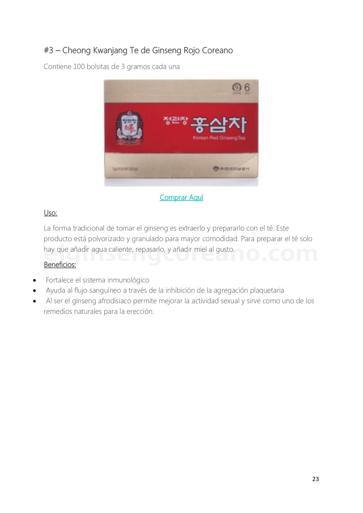 Guia Completa del Ginseng Coreano - tanyayjavi - Página 23 | Flip PDF ...