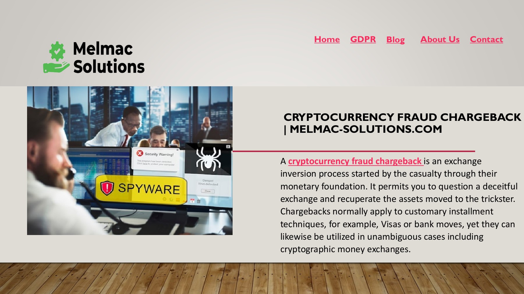 cryptocurrency fraud chargeback - Melmac Solutions - Page 1 - 4 | Flip PDF Online | PubHTML5