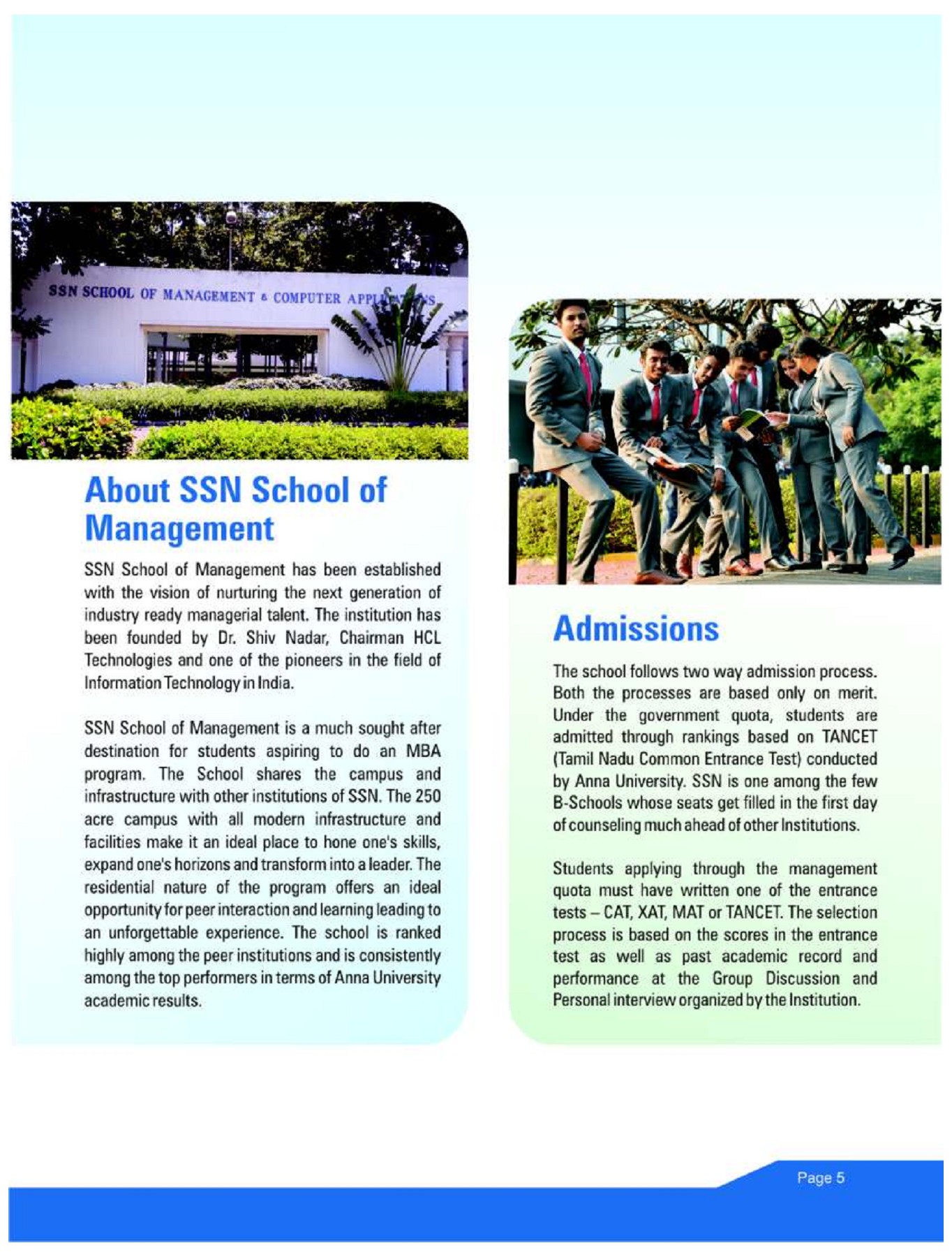SSN MBA Batch Profile 2015-17 4.5 MB - P Shankar - Page 6 | Flip PDF ...