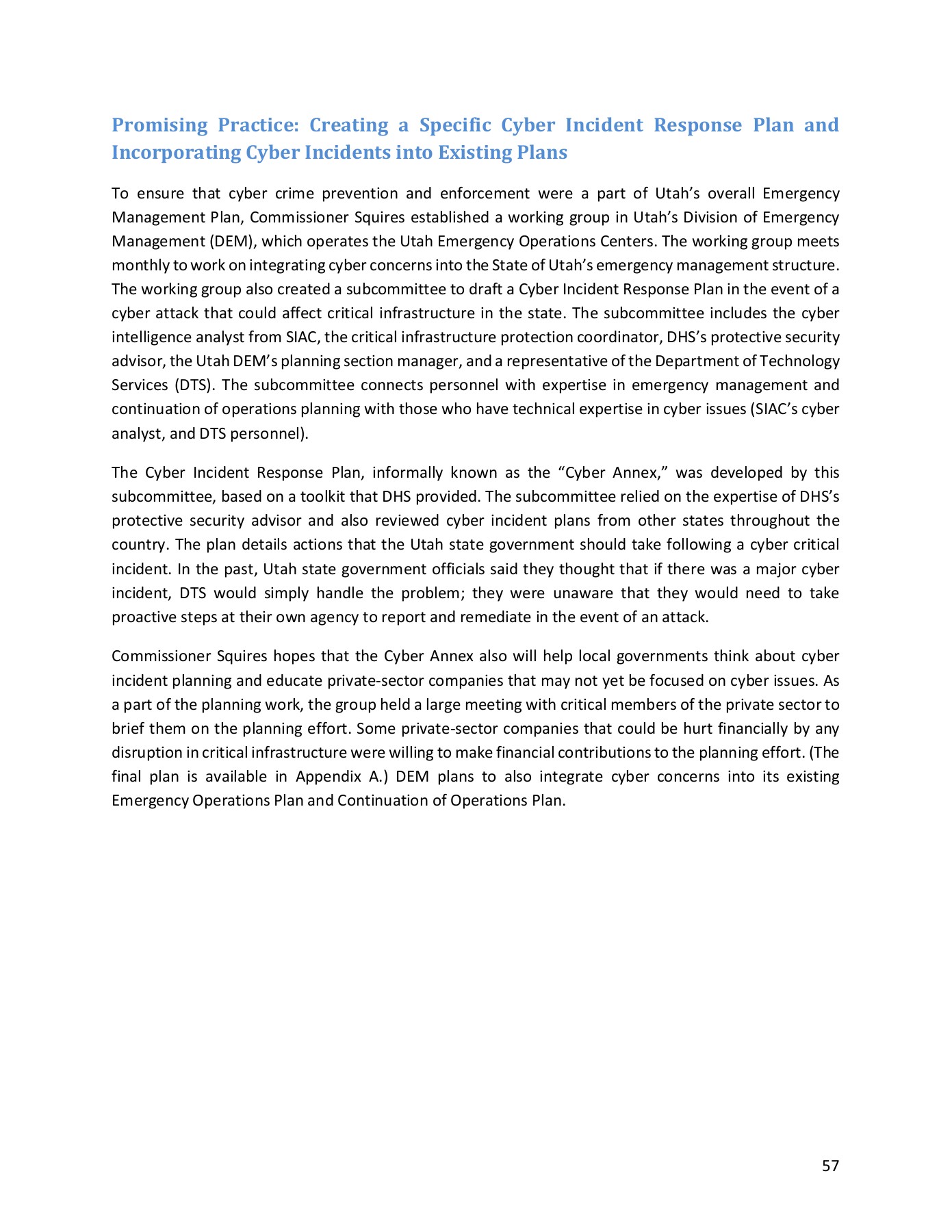 The Utah Model: A Path Forward for Investigating and Building ...