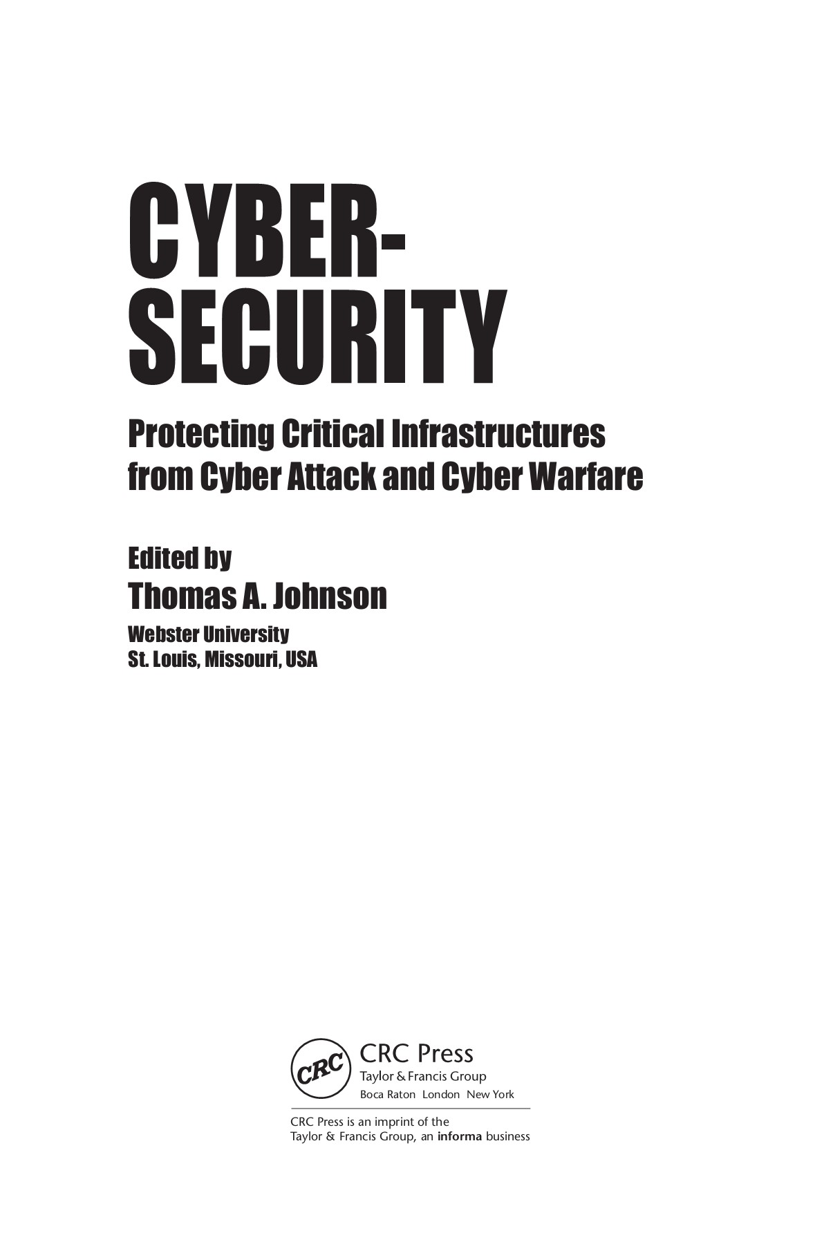 CyberSecurity Protecting Critical Infrastructures from Cyber Attack and ...