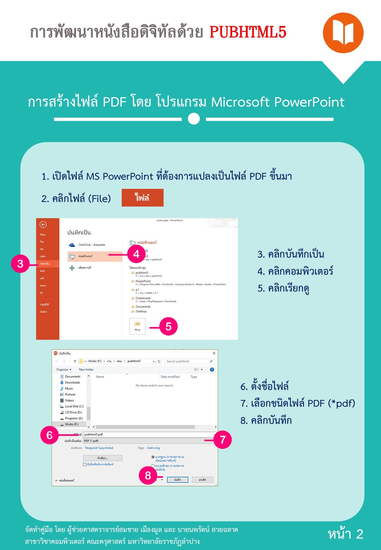 e-book-pubhtml5 - KrucomZomby - หน้าหนังสือ 2 | พลิก PDF ออนไลน์ | PubHTML5