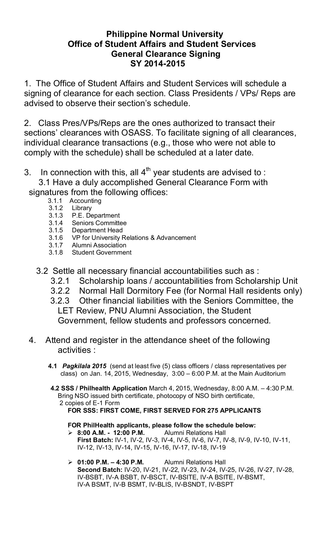 OSASS General Clearance Signing - revised (1) - markkevinaguilar31693 ...