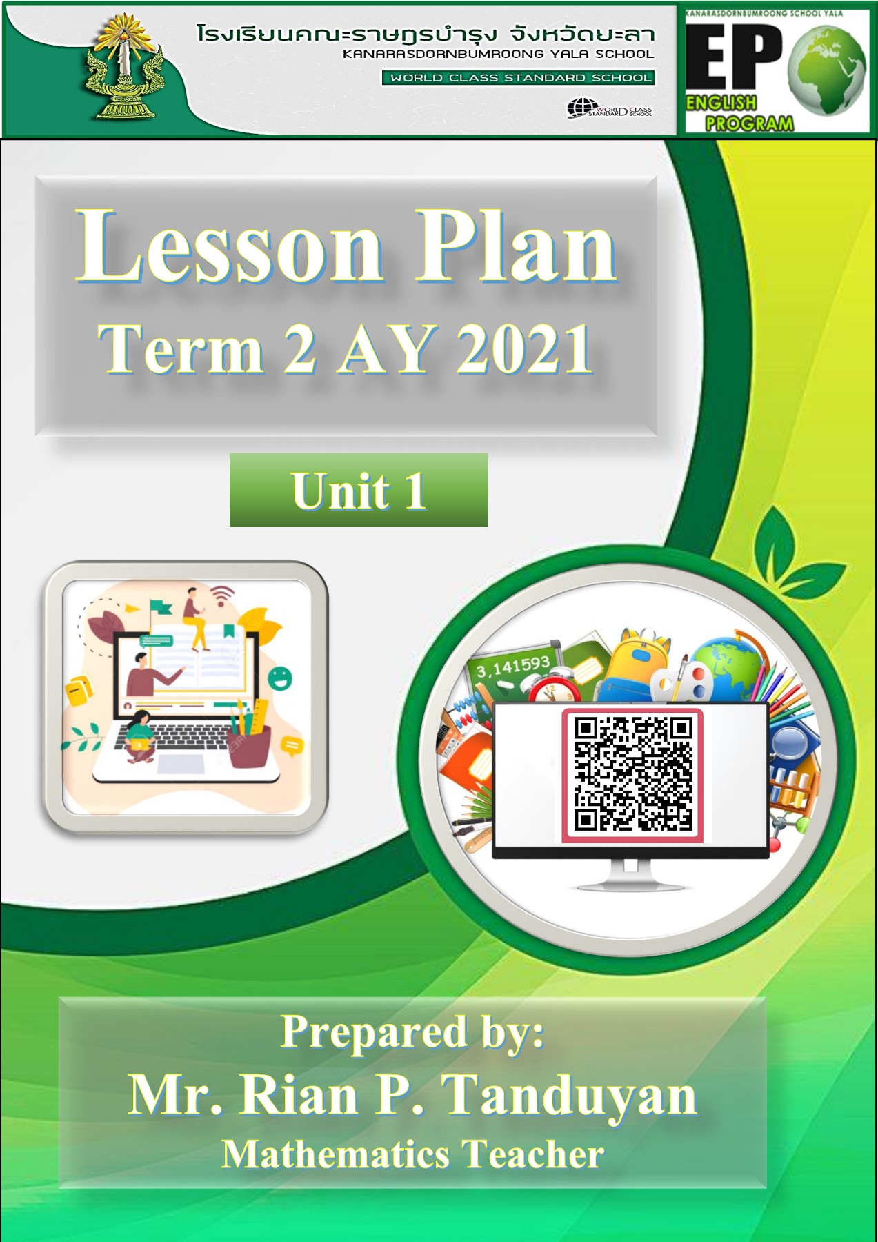 T. Rian Lesson Plan and After Teaching Report Term 2 2021 - Teacher ...