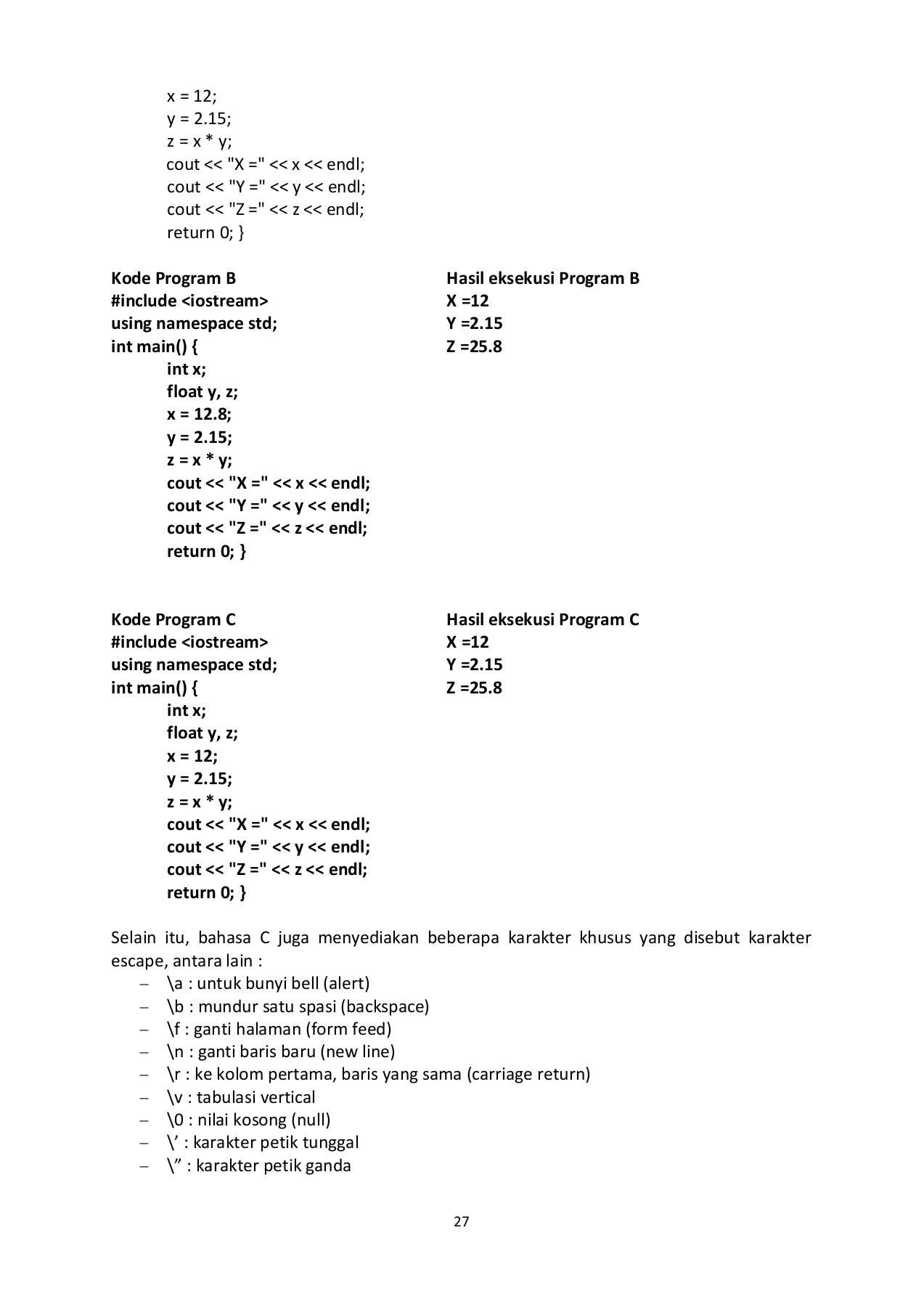 modul-DEV C++ - Belajar - Halaman 27 | PDF Online | PubHTML5
