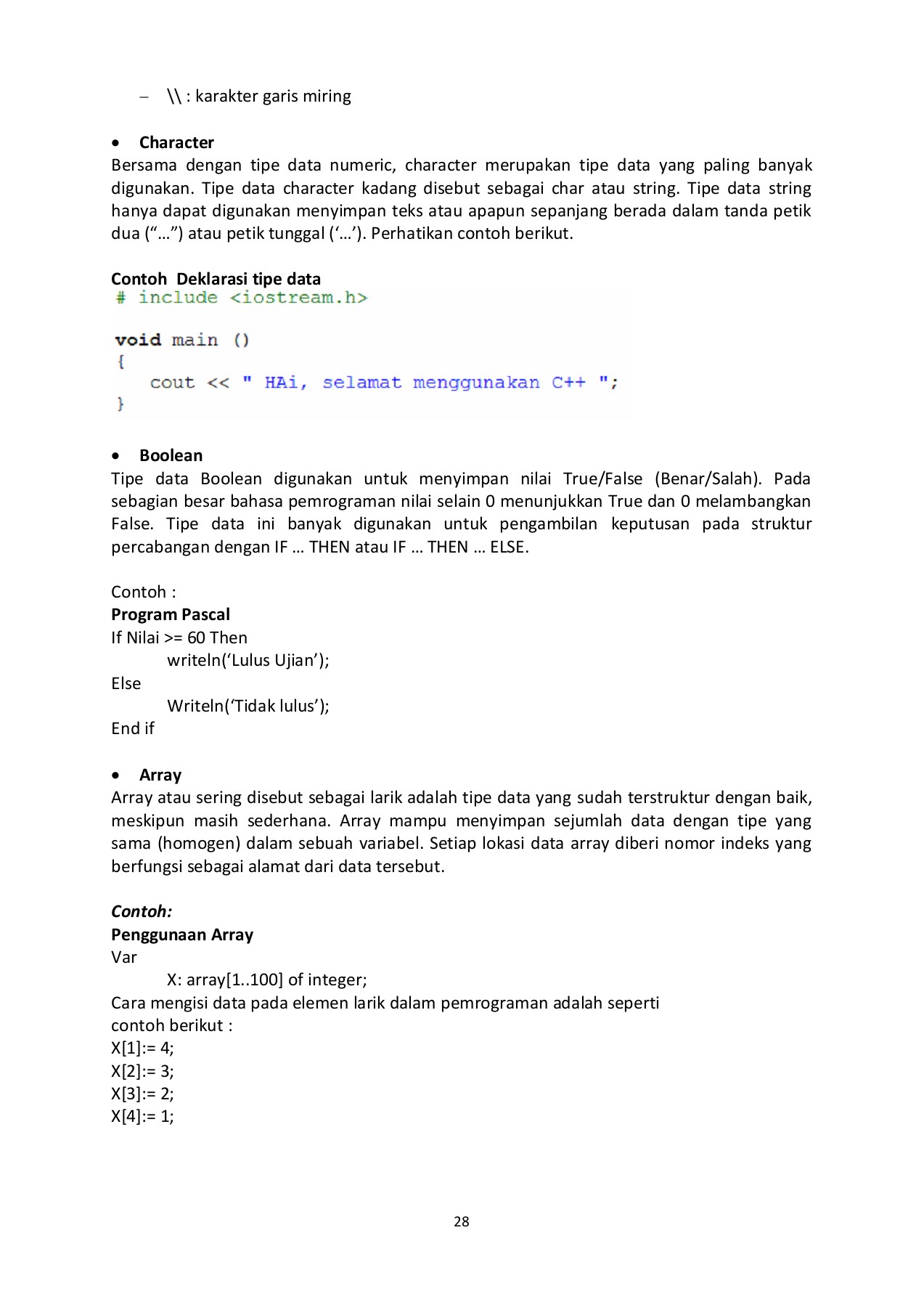 modul-DEV C++ - Belajar - Halaman 28 | PDF Online | PubHTML5