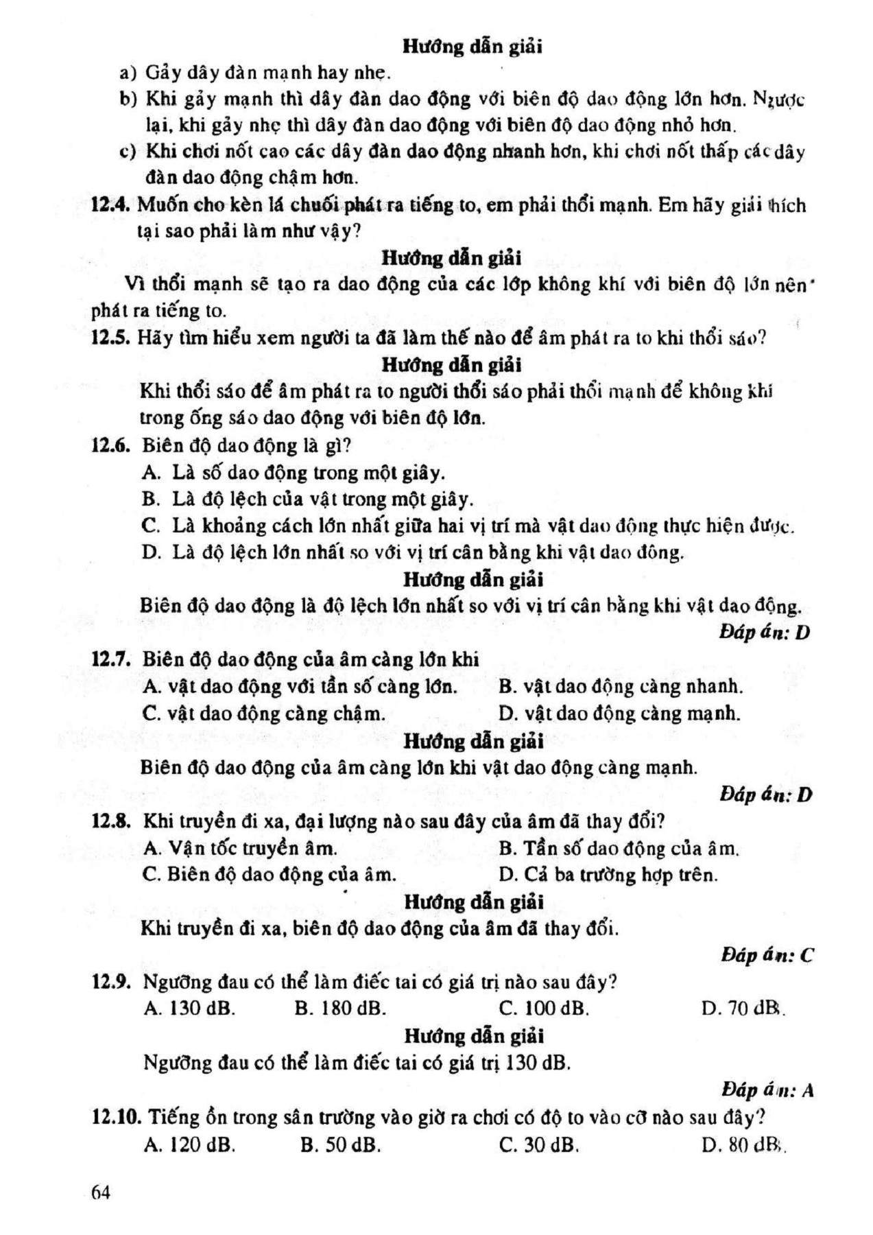 Giải Bài Tập Vật Lí 7 - TỦ SÁCH ONLINE - Page 64 | Flip PDF Online ...