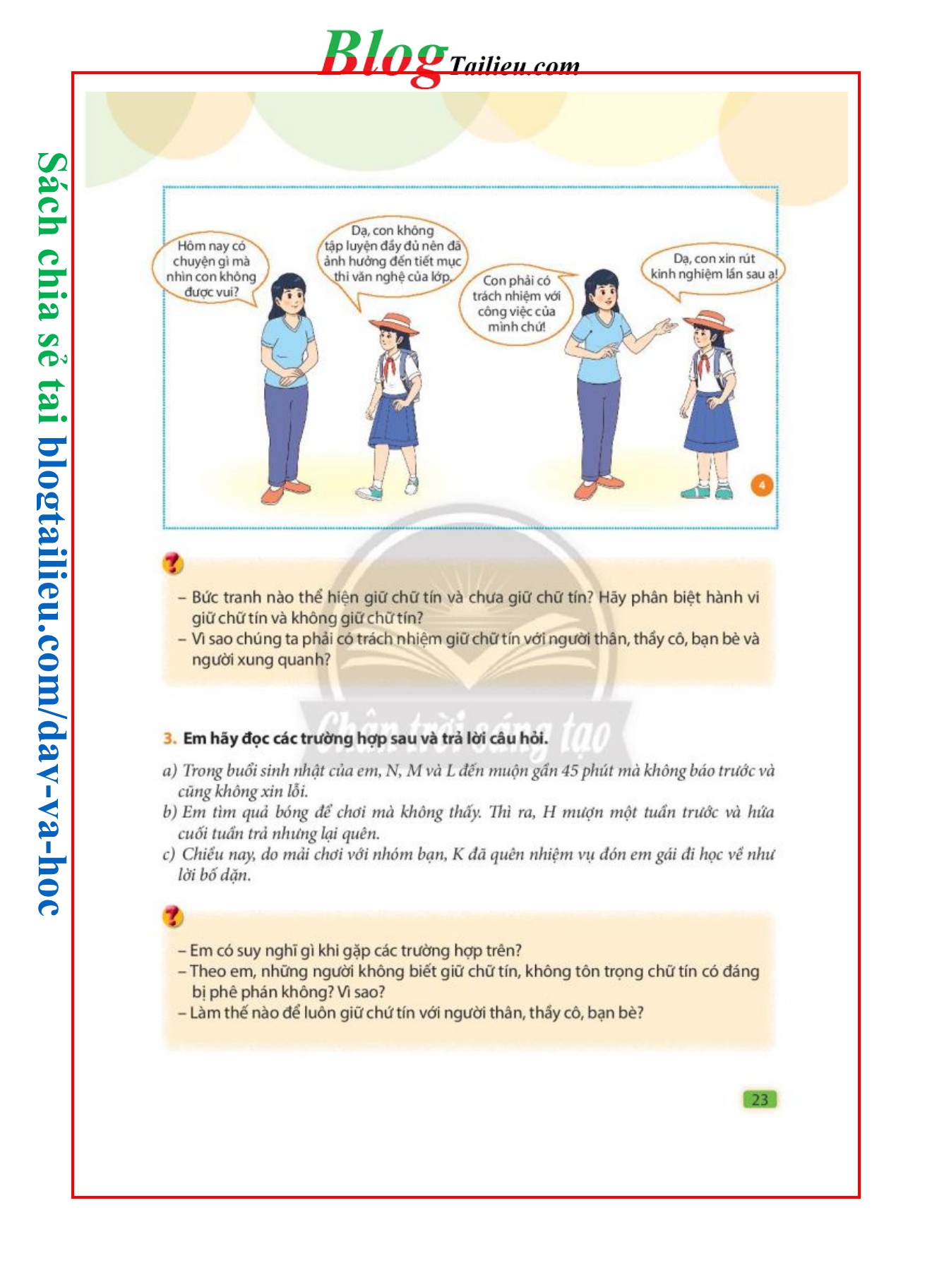 SGK GDCD 7 - Chân trời sáng tạo - TỦ SÁCH ONLINE - Page 25 | Flip PDF ...