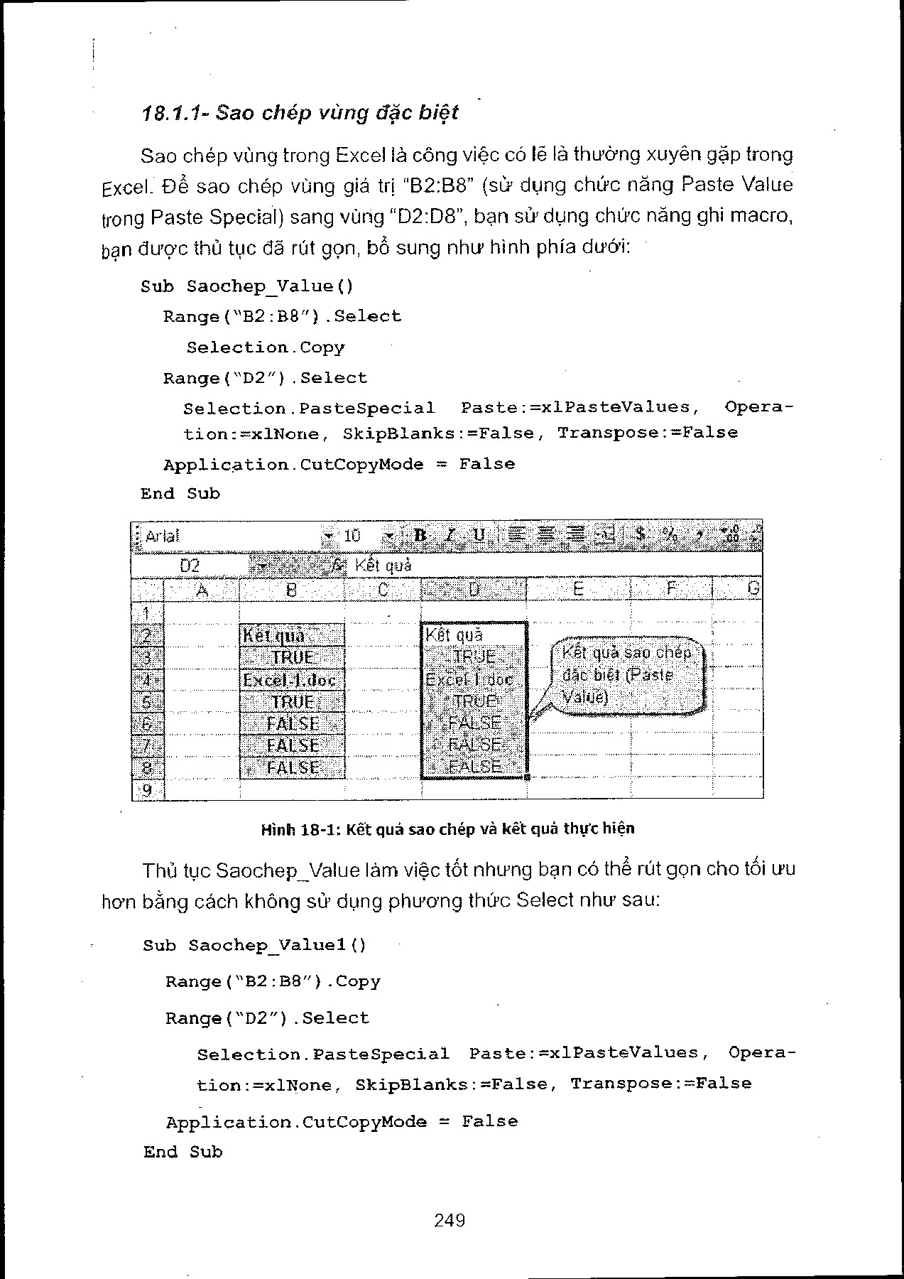 Lập trình VBA trong Excel - TỦ SÁCH ONLINE - Page 249 | Flip PDF Online | PubHTML5