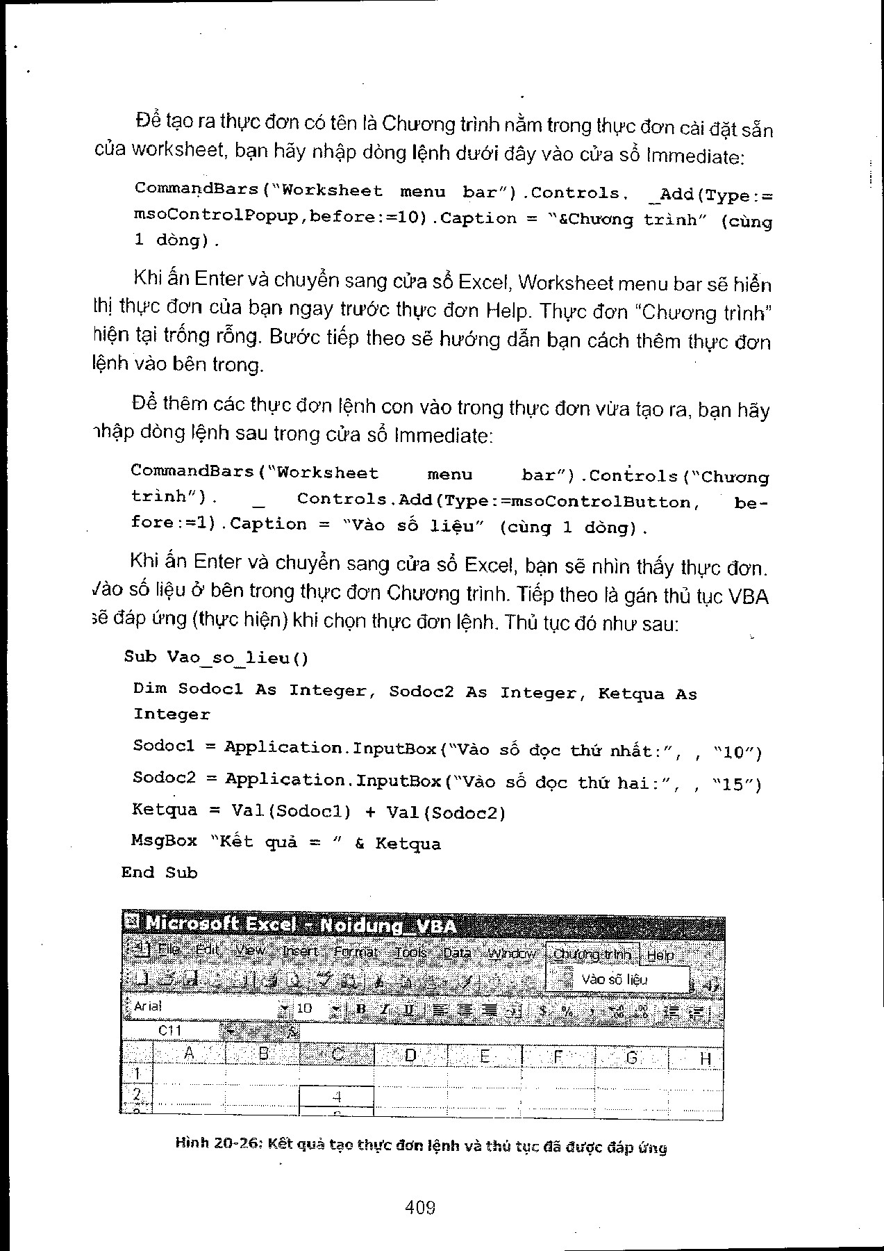 Lập trình VBA trong Excel - TỦ SÁCH ONLINE - Page 409 | Flip PDF Online ...
