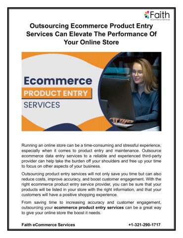 Outsourcing Ecommerce Product Entry Services Can Elevate The ...