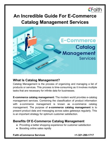 An Incredible Guide For E-commerce Catalog Management Services - RUTH ...