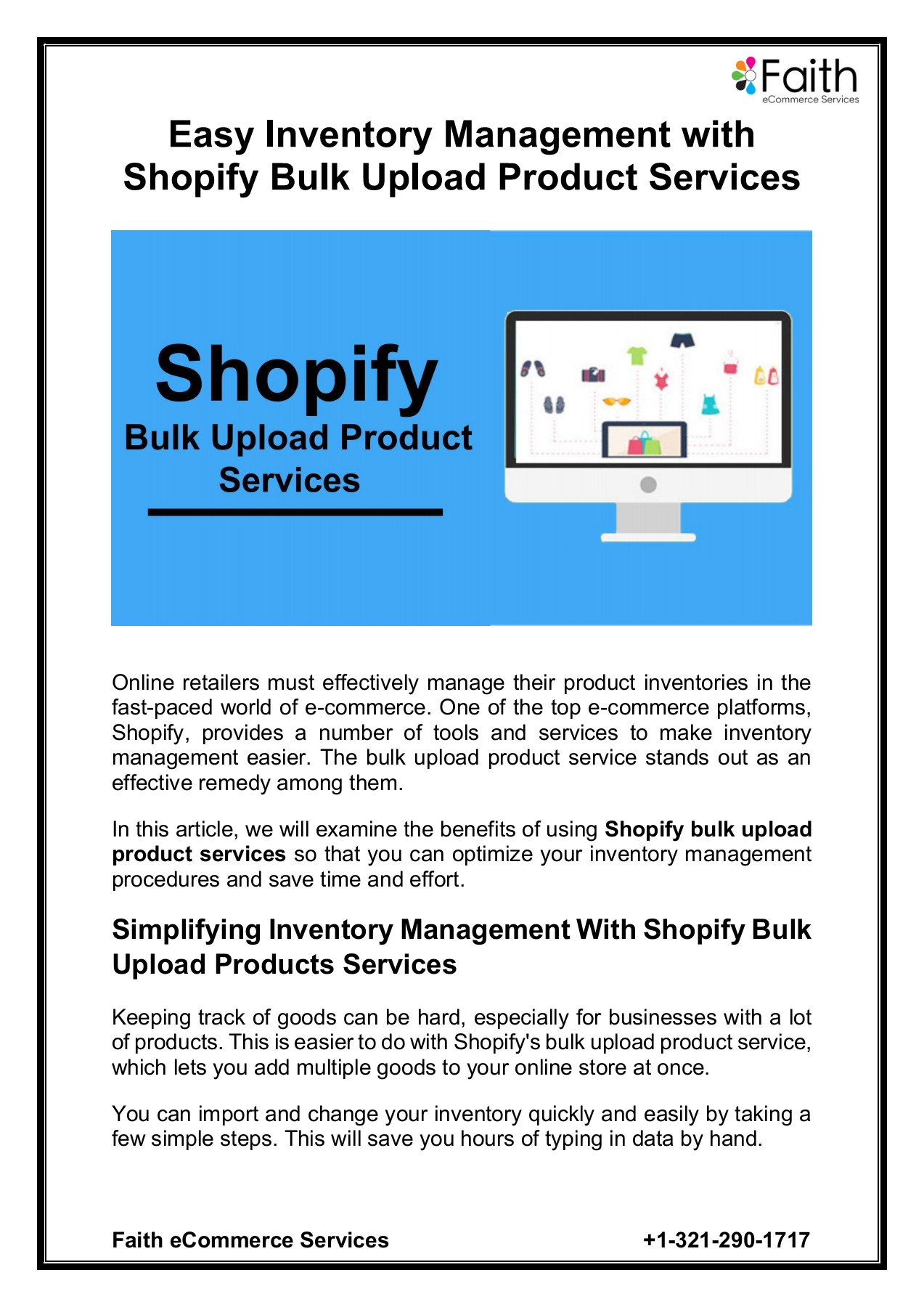 Easy Inventory Management with Shopify Bulk Upload Product Services - RUTH ROBIN - Page 1 - 5 ...