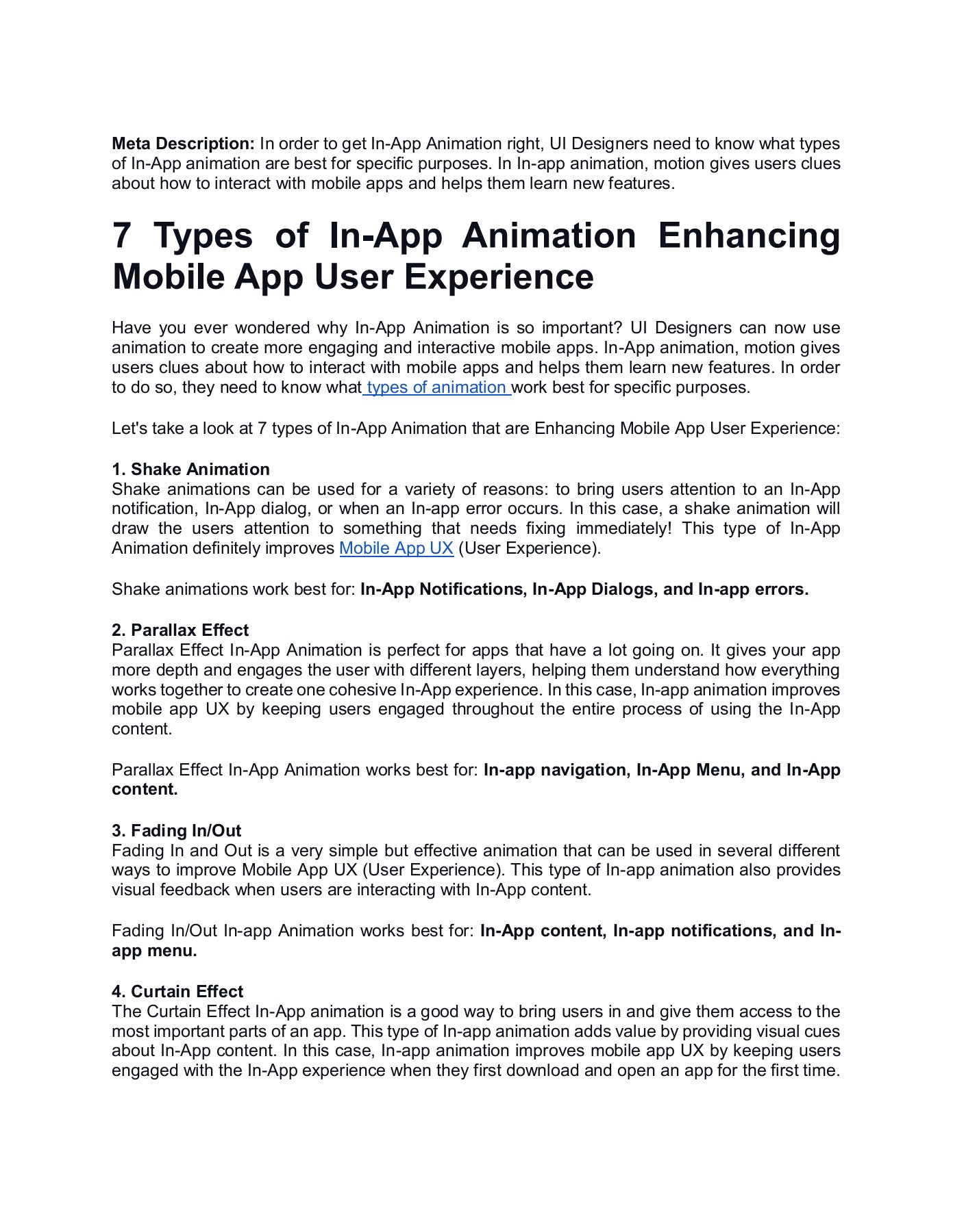 7 Types of In-App Animation Enhancing Mobile App User Experience - listing - Page 1 - 3 | Flip ...