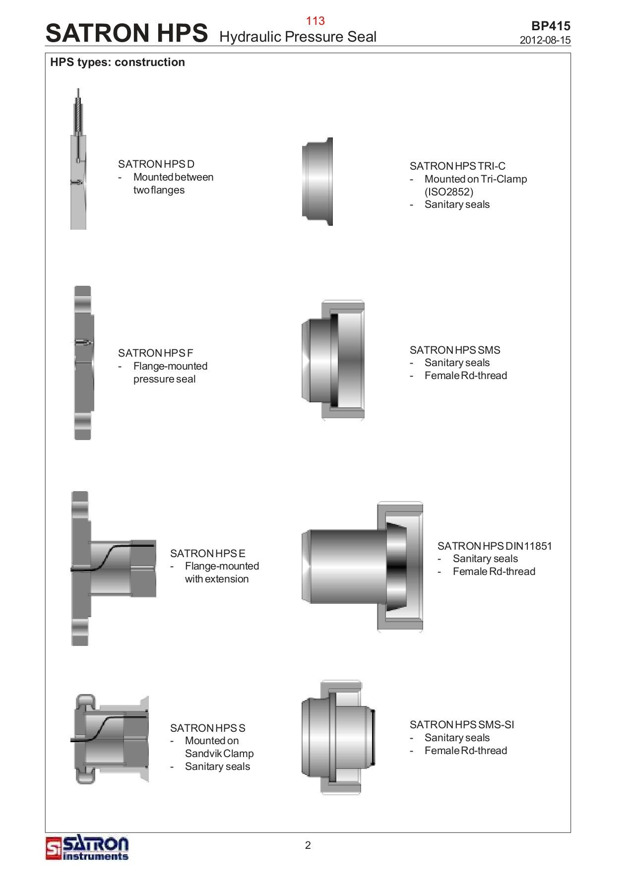 Product Catalogue 2016_6 - v2 - Satron Instruments Inc - Page 113 ...
