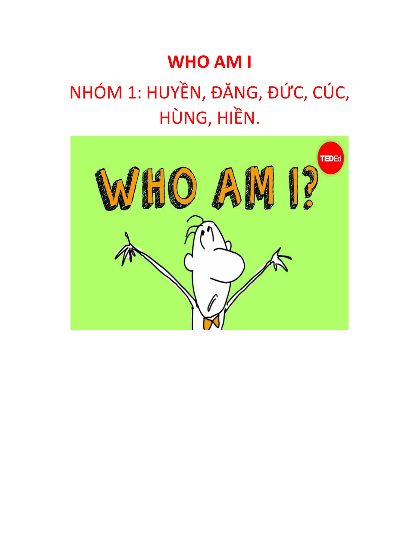 WHO AM I - - Page 1 - 8 | Flip PDF Online | PubHTML5