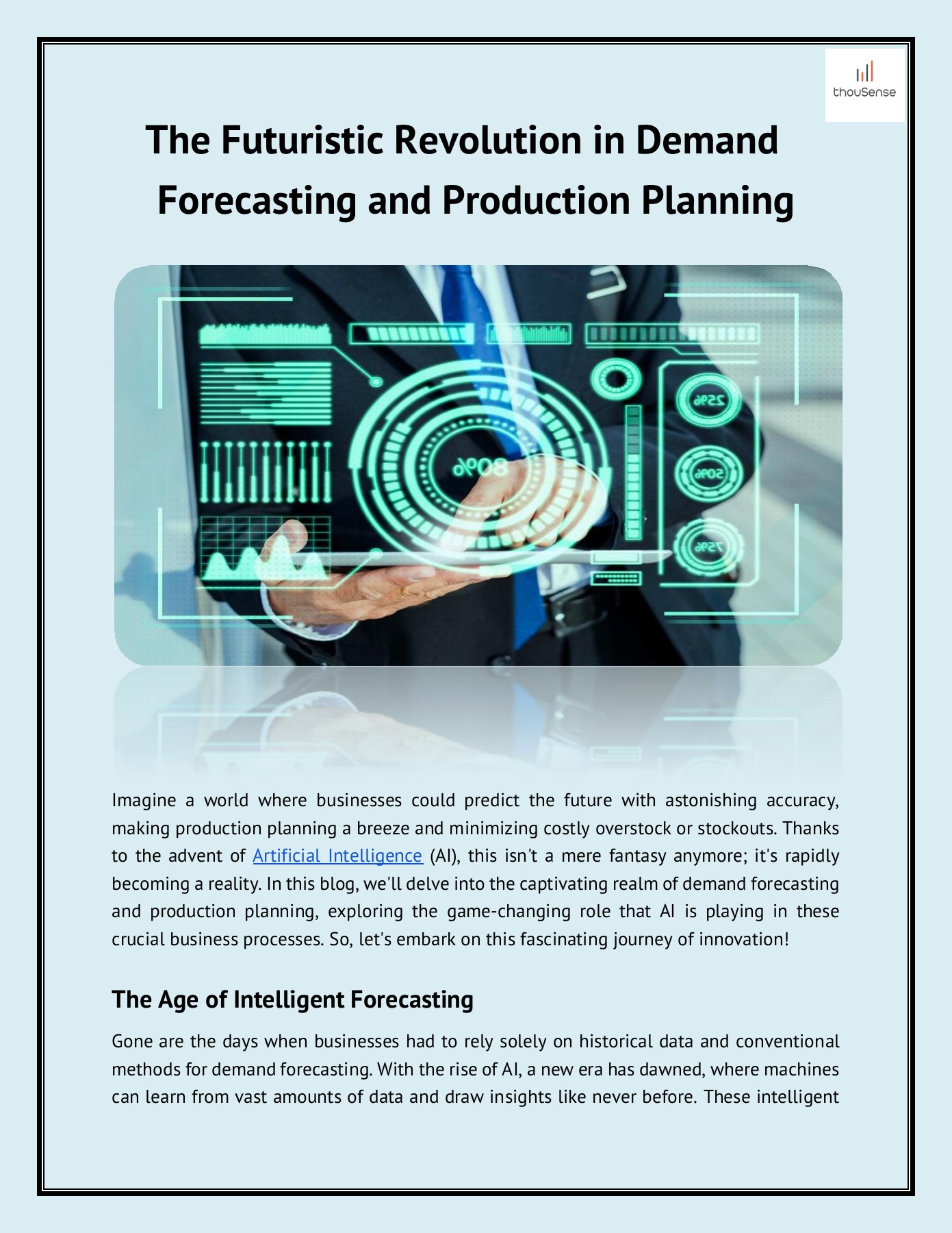 The Futuristic Revolution in Demand Forecasting and Production Planning ...
