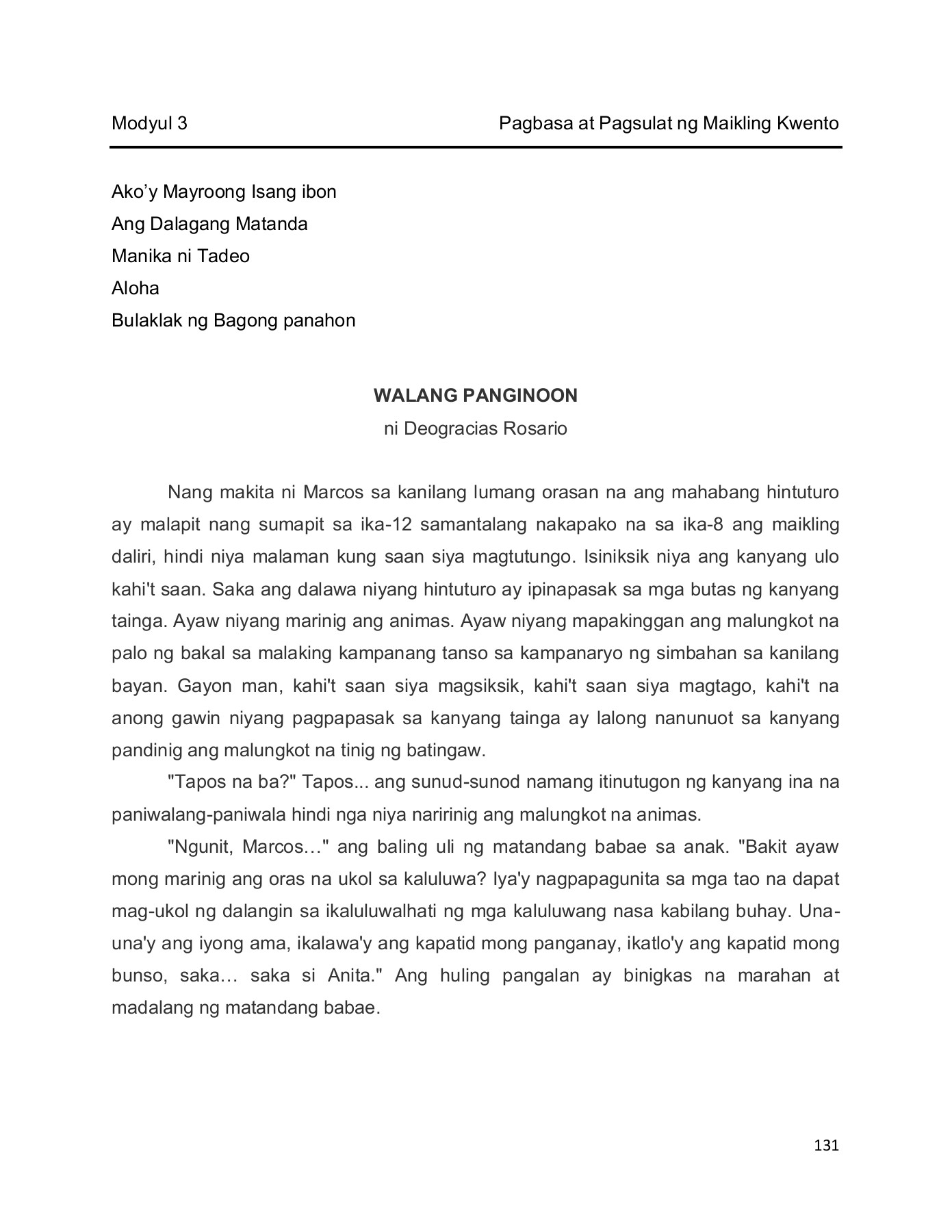 MALIKHAING-PAGSUSULAT-PINALE-1 - Lordalyn Joy Tolentino - Pahina 131 ...