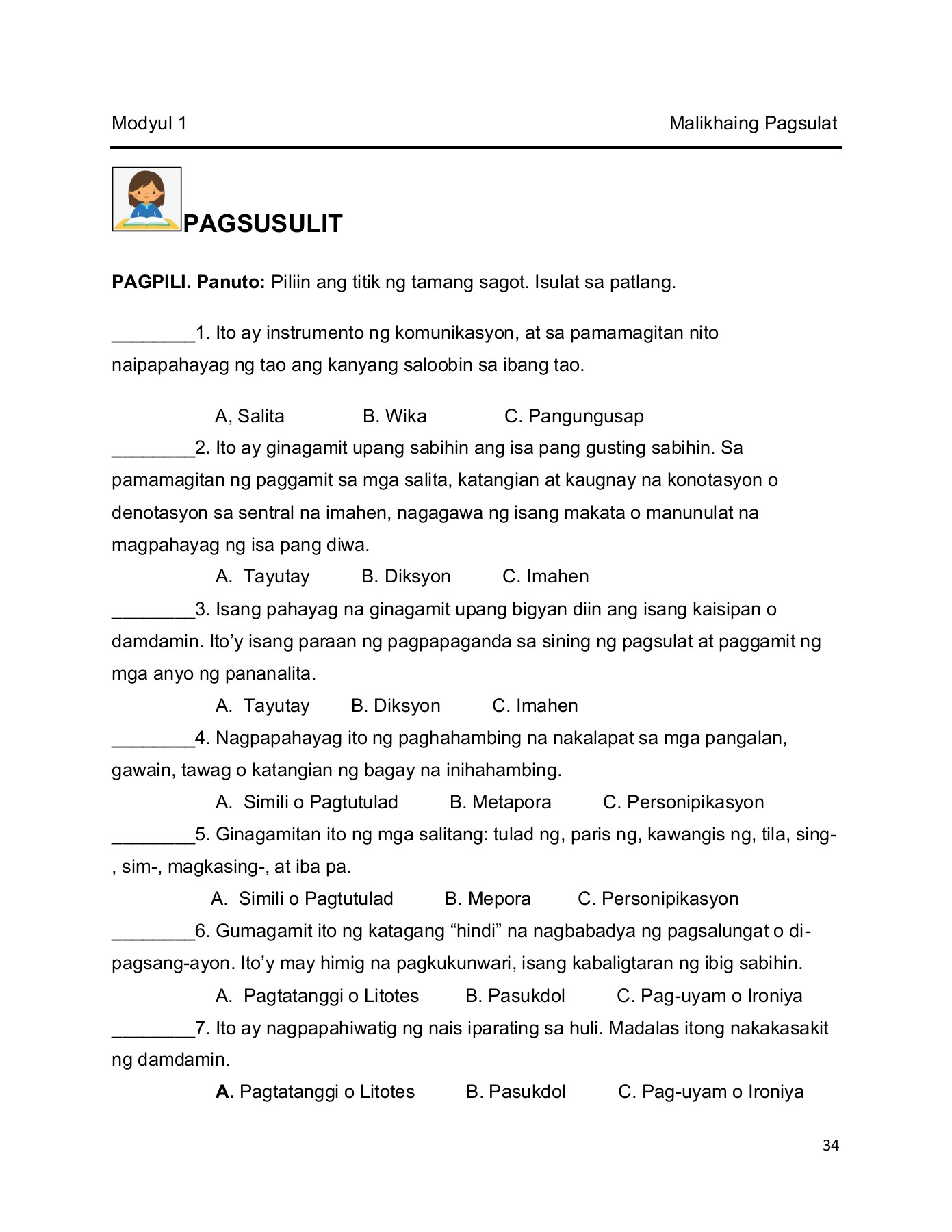 MALIKHAING-PAGSUSULAT-PINALE-1 - Lordalyn Joy Tolentino - Pahina 34 ...
