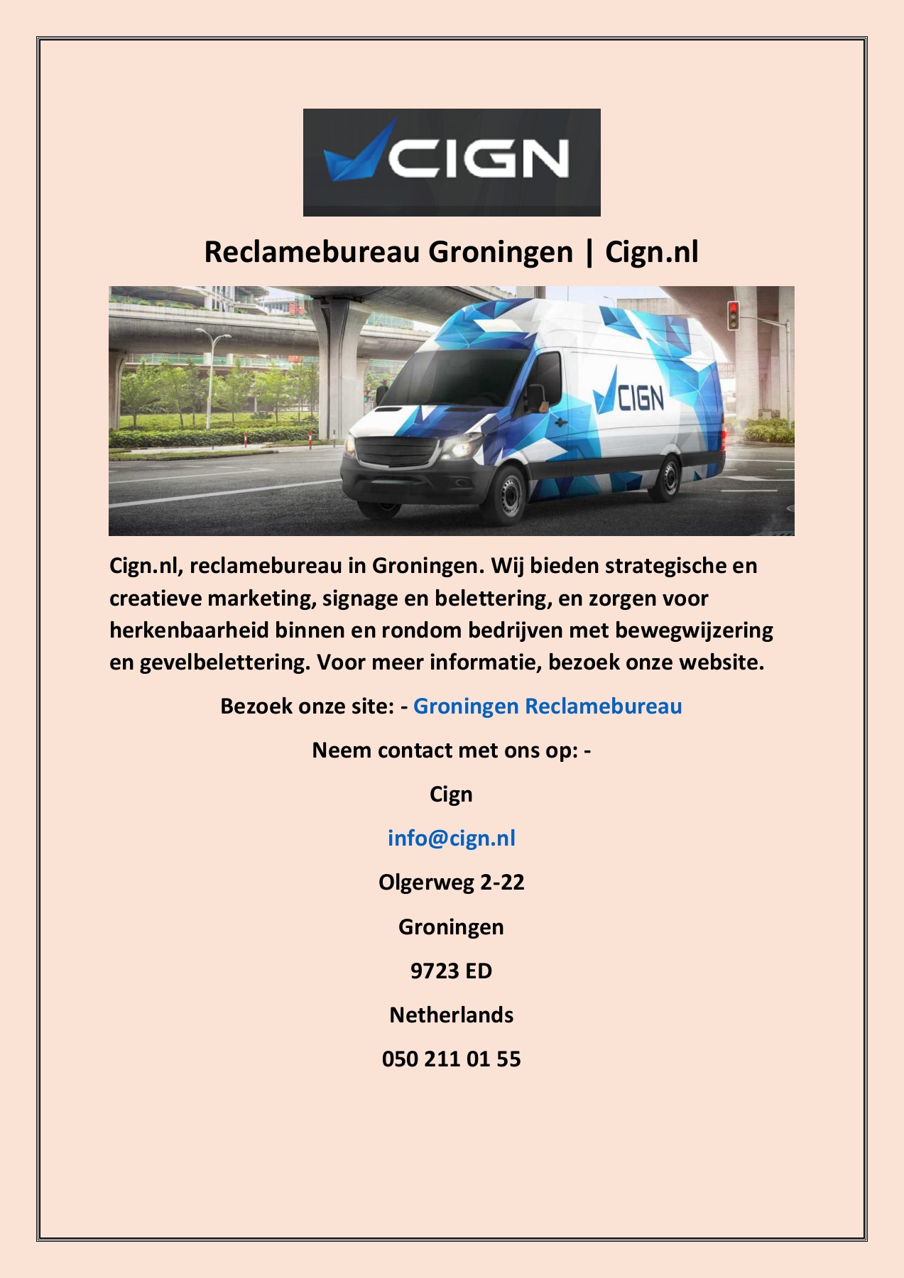 Reclamebureau Groningen Cign nl - Cign - Page 1 - 1 | Flip PDF Online ...