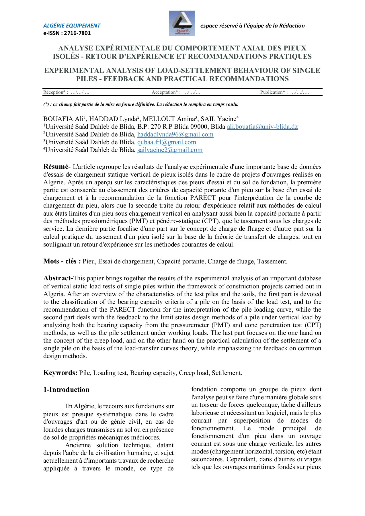 Article Bouafia et al 2022 - Ali Bouafia - Page 1 - 15 | PDF Feuilletable en Ligne | PubHTML5