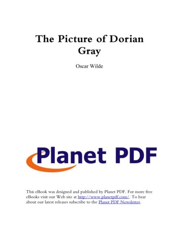 The Picture of Dorian Gray - ห้องสมุดเฉลิมพระเกียรติ ๕๐ พรรษา อำเภอถลาง ...