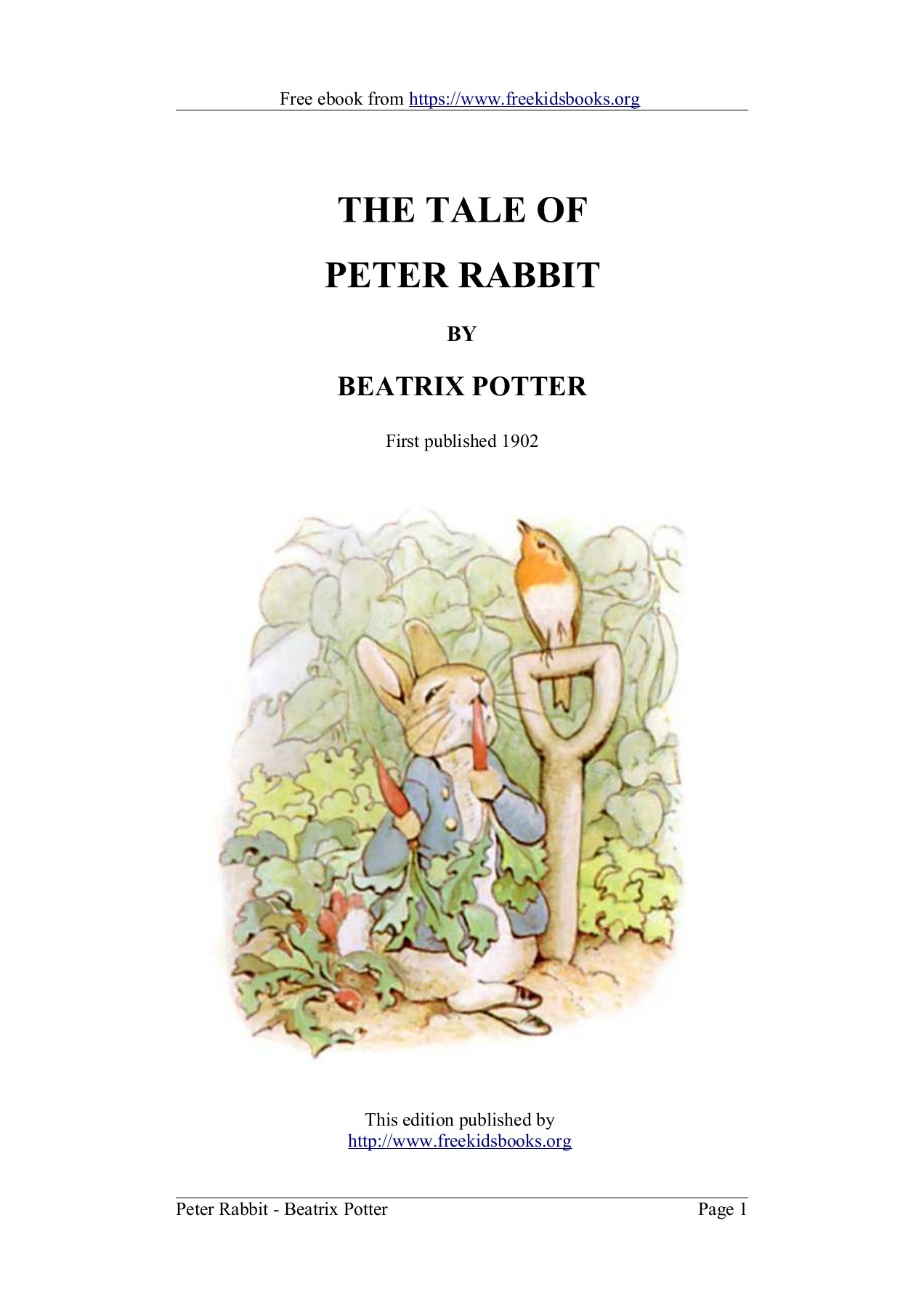 The Tale of Peter Rabbit - ห้องสมุดเฉลิมพระเกียรติ ๕๐ พรรษา อำเภอถลาง ...
