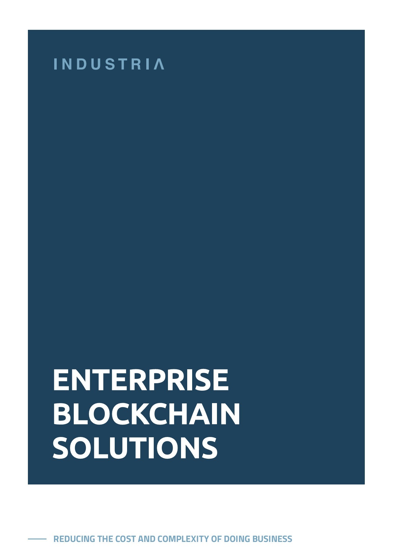 Enterprise Blockchain - INDUSTRIA - Page 1 - 16 | Flip PDF Online ...