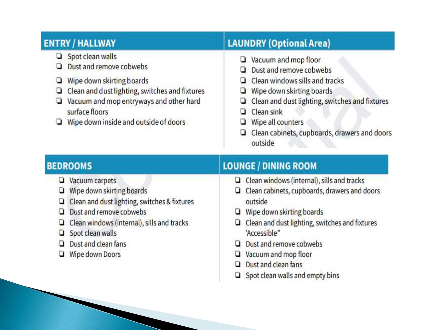 What’s in the Deep Cleaning Package – Deep Cleaning Checklist - Premium ...