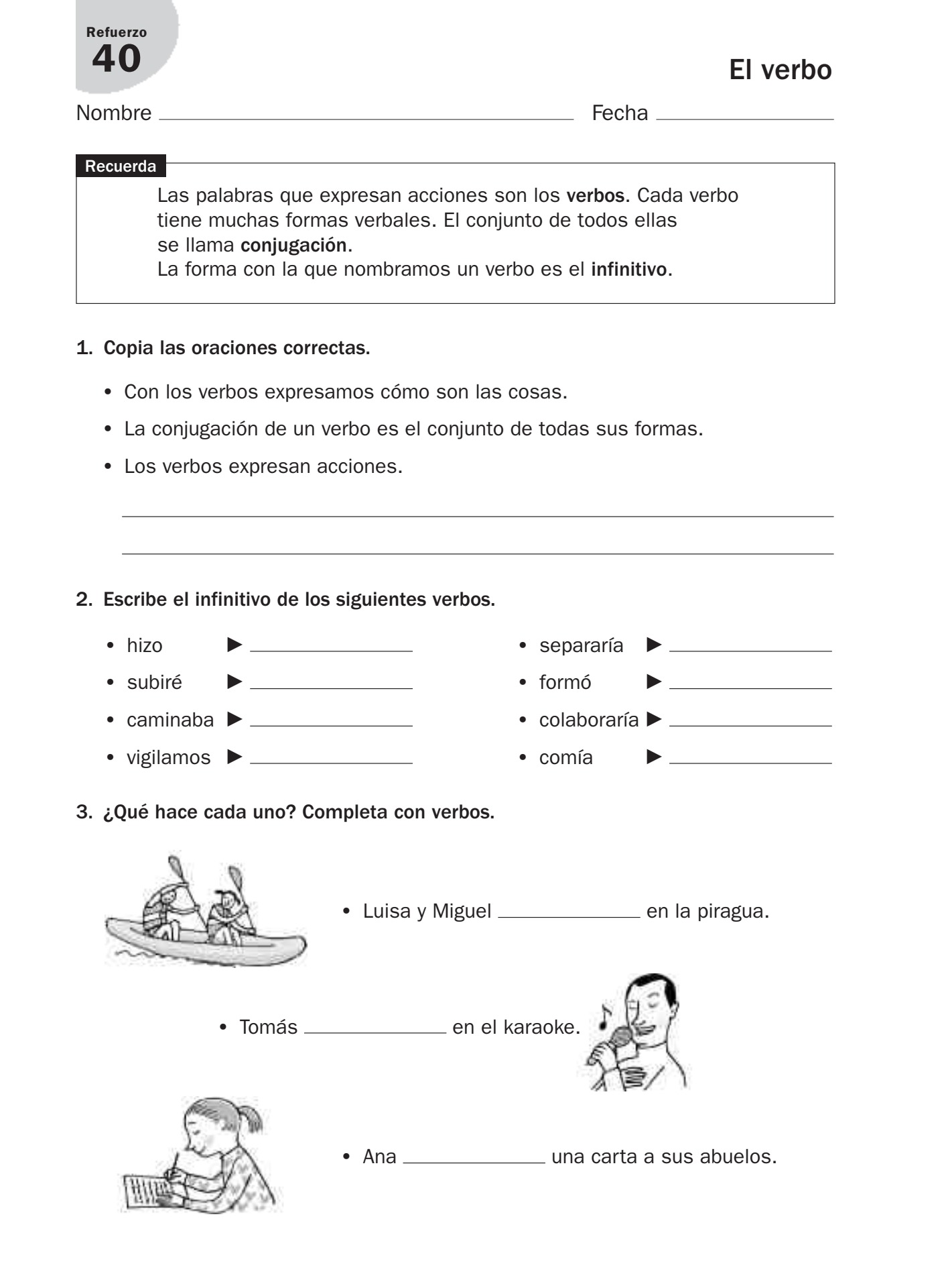 Cuadernillo de español para 3er grado - Vimariel Rolón - Página 41 ...
