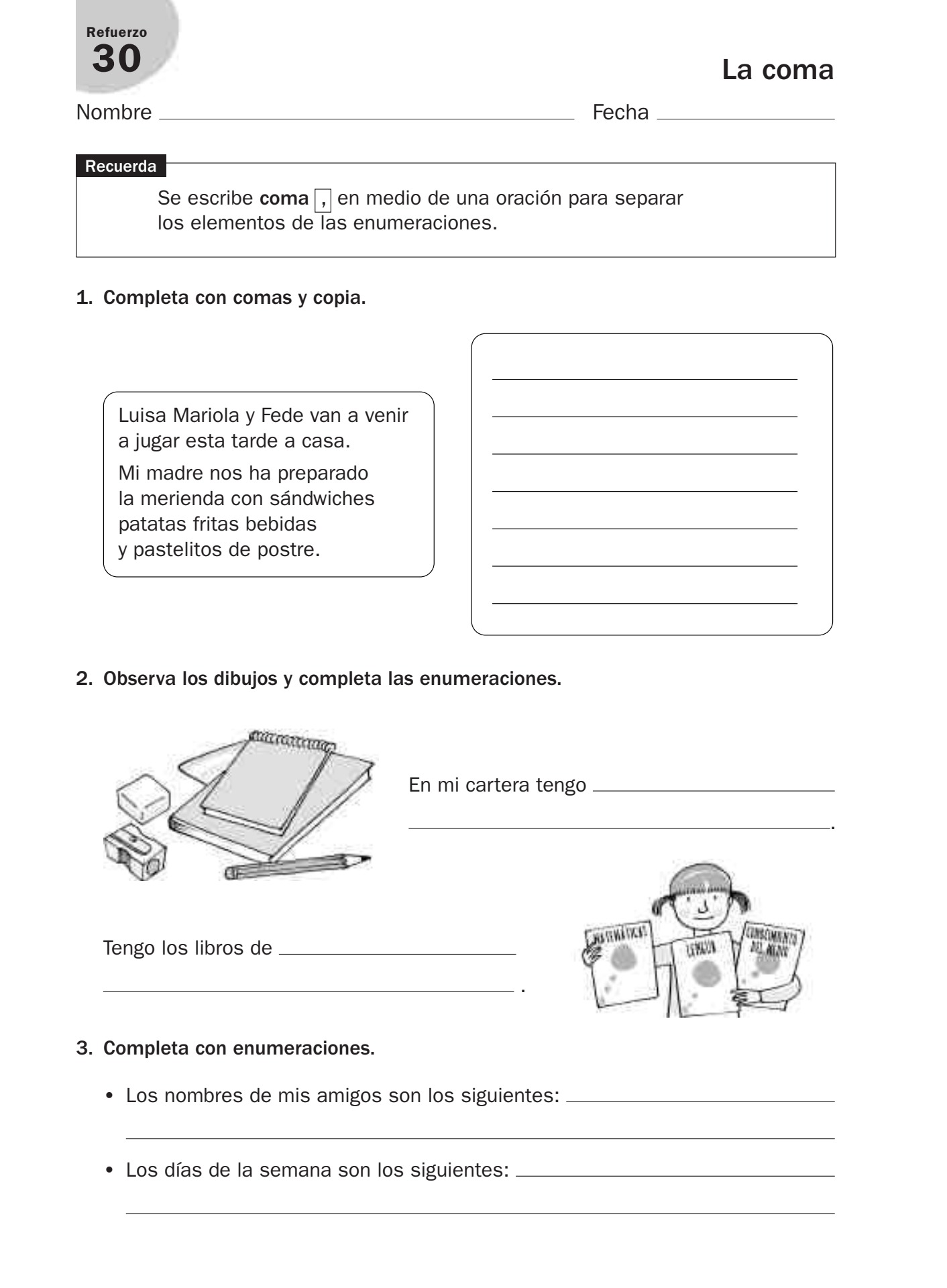 Cuadernillo de español para 3er grado - Vimariel Rolón - Página 31 ...