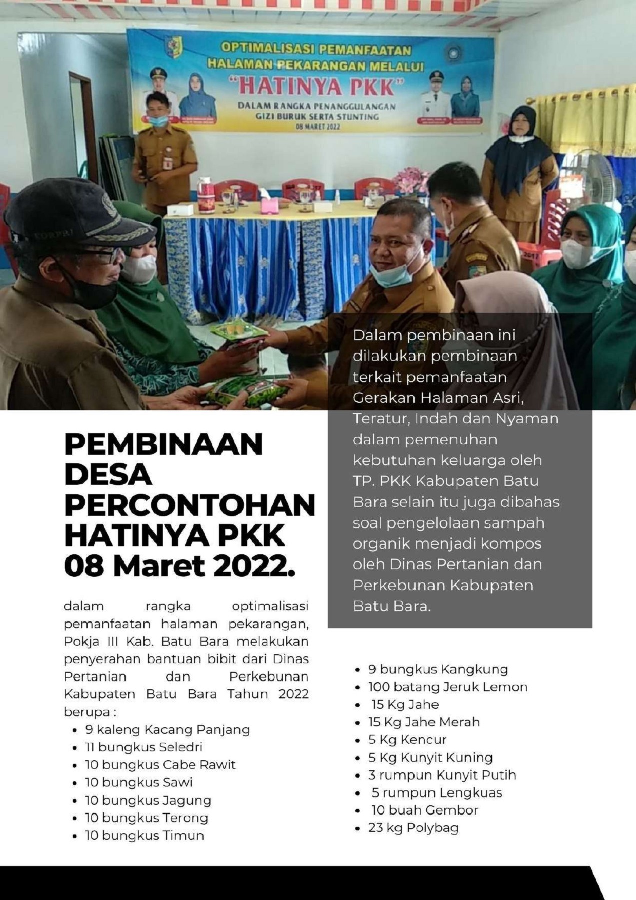 LAPORAN TAHUNAN TP. PKK KABUPATEN BATU BARA TAHUN 2022 - Rumah Kemasan Batu Bara - Halaman 83 ...