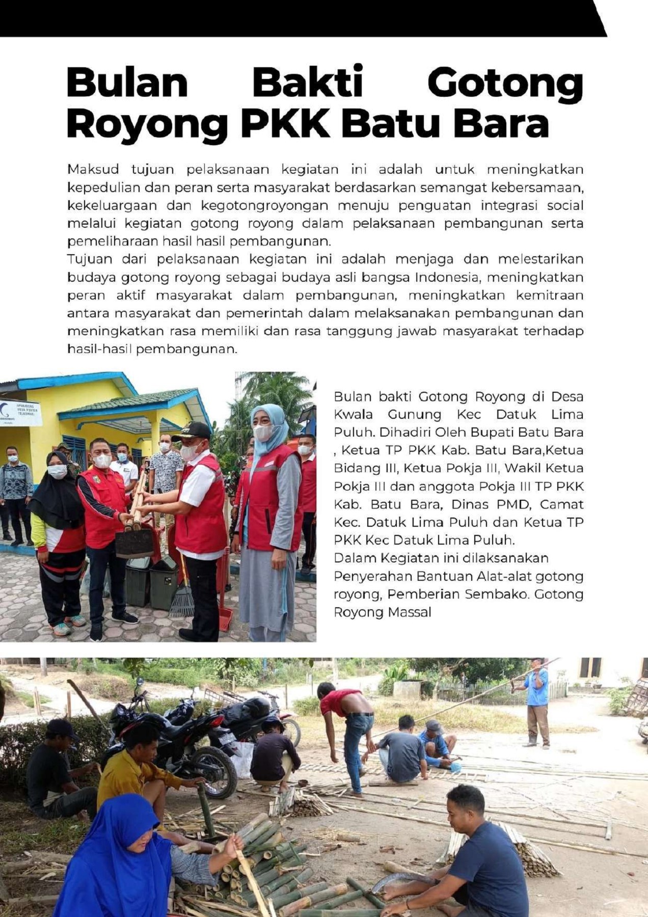 LAPORAN TAHUNAN TP. PKK KABUPATEN BATU BARA TAHUN 2022 - Rumah Kemasan Batu Bara - Halaman 84 ...
