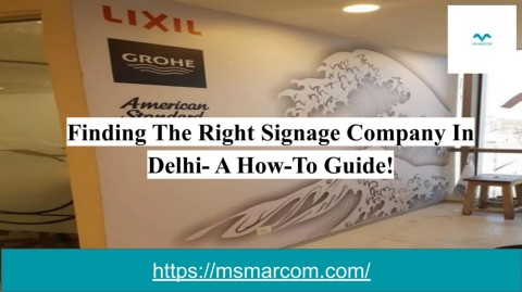 Signage Company in Delhi NCR