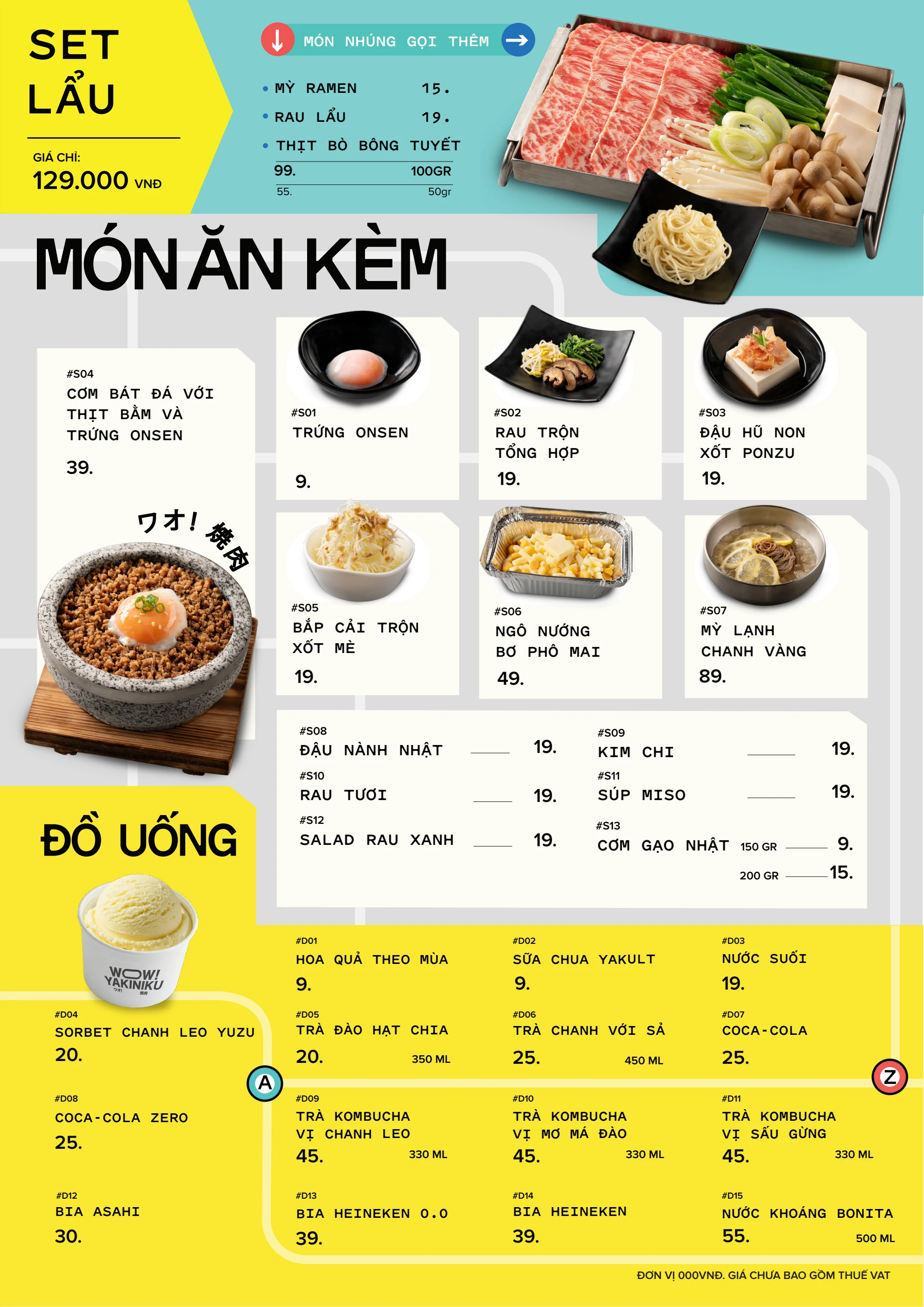 Menu ALC - WOW! Yakiniku - Lily Lily - Trang 4 | PDF lật trang trực ...
