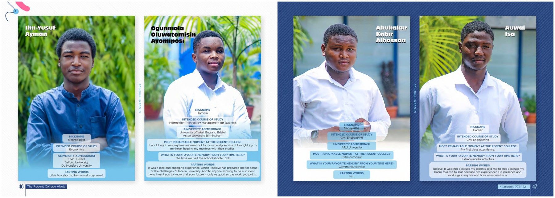 TRC 2022 YEARBOOK - The Regent College - Page 24 | Flip PDF Online | PubHTML5