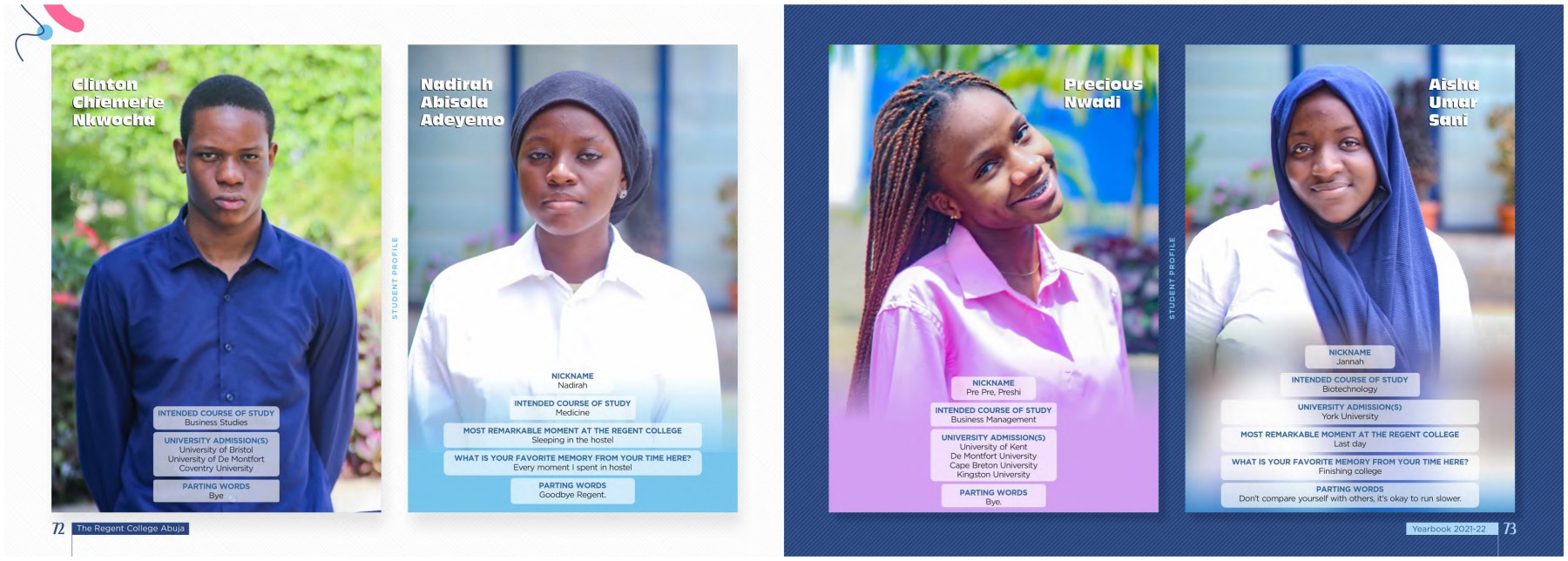 TRC 2022 YEARBOOK - The Regent College - Page 37 | Flip PDF Online | PubHTML5