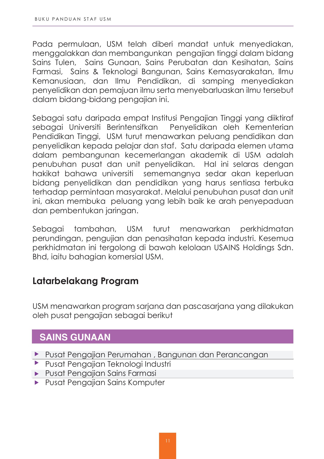 BUKU PANDUAN STAFF USM - Amelin Ameletto's - Muka Surat 16 | Membalik PDF Dalam talian | PubHTML5