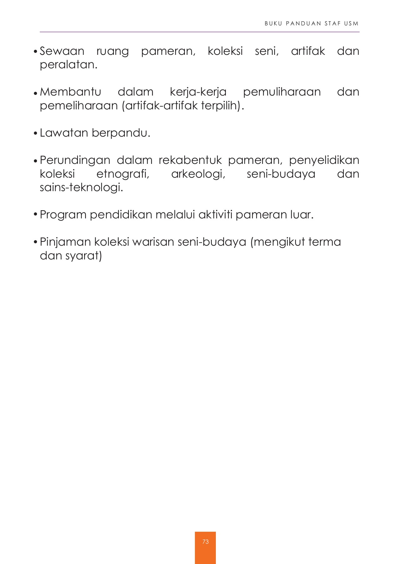 BUKU PANDUAN STAFF USM - Amelin Ameletto's - Muka Surat 85 | Membalik ...