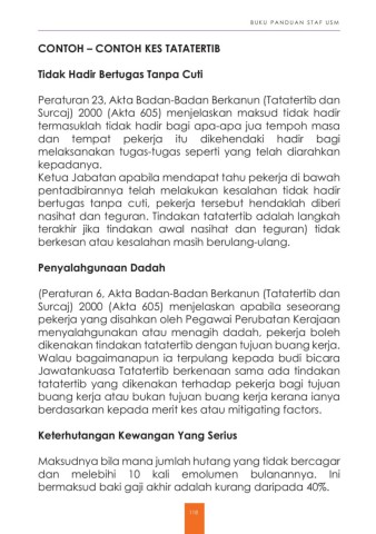 BUKU PANDUAN STAFF USM - Amelin Ameletto's - Muka Surat 143 | Membalik ...