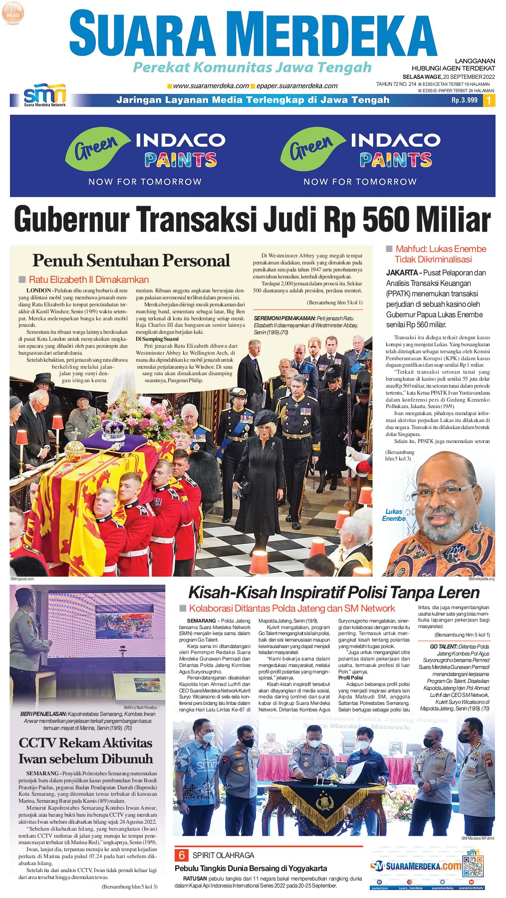 Suara Merdeka 12 September 2022 - seputarfib - Halaman 1 - 24 | PDF ...