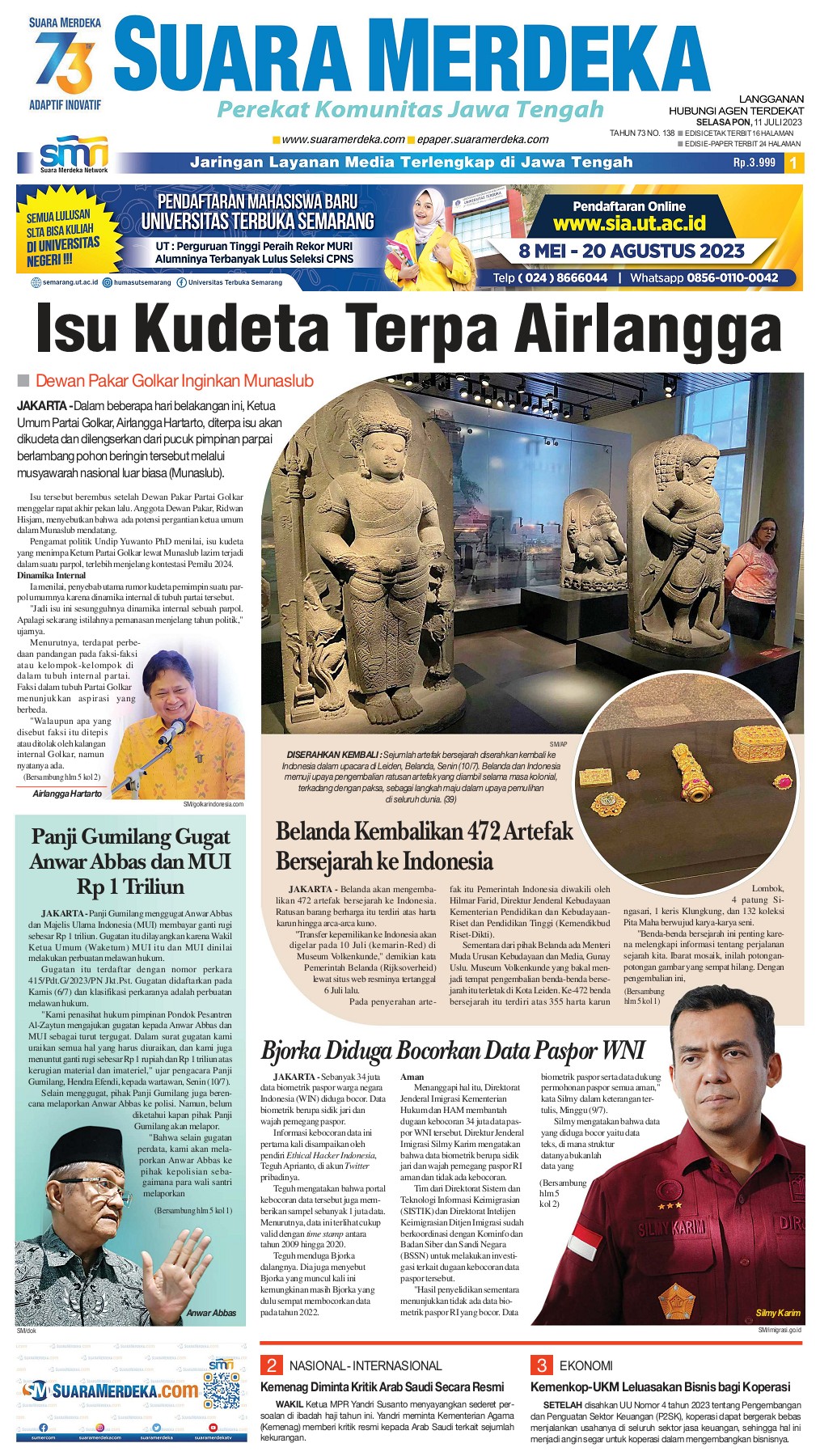 Suara Merdeka 11 Juli 2023 - seputarfib - Page 1 - 24 | Flip PDF Online ...