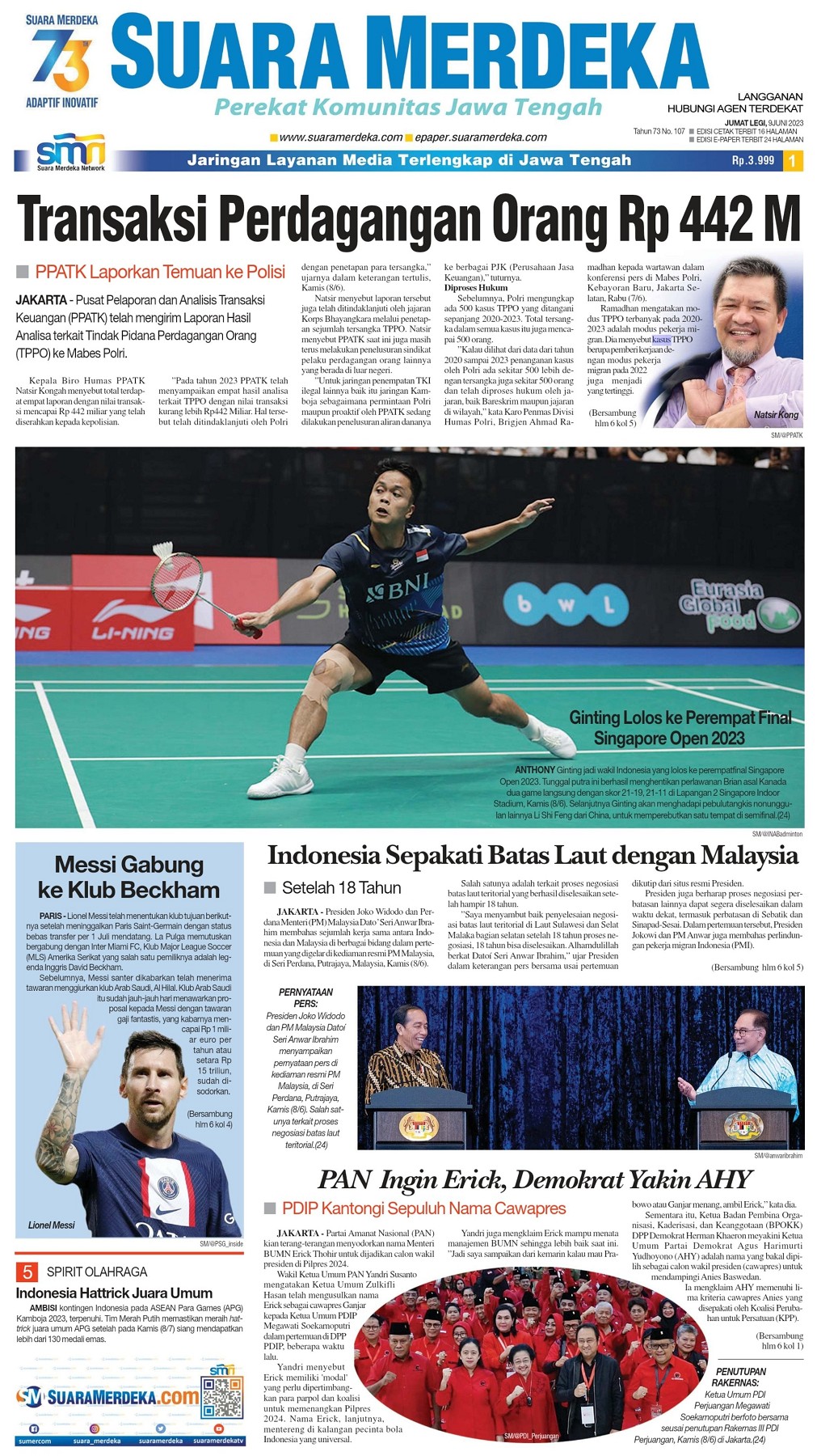 Suara Merdeka 9 Juni 2023 - seputarfib - Page 1 - 24 | Flip PDF Online ...
