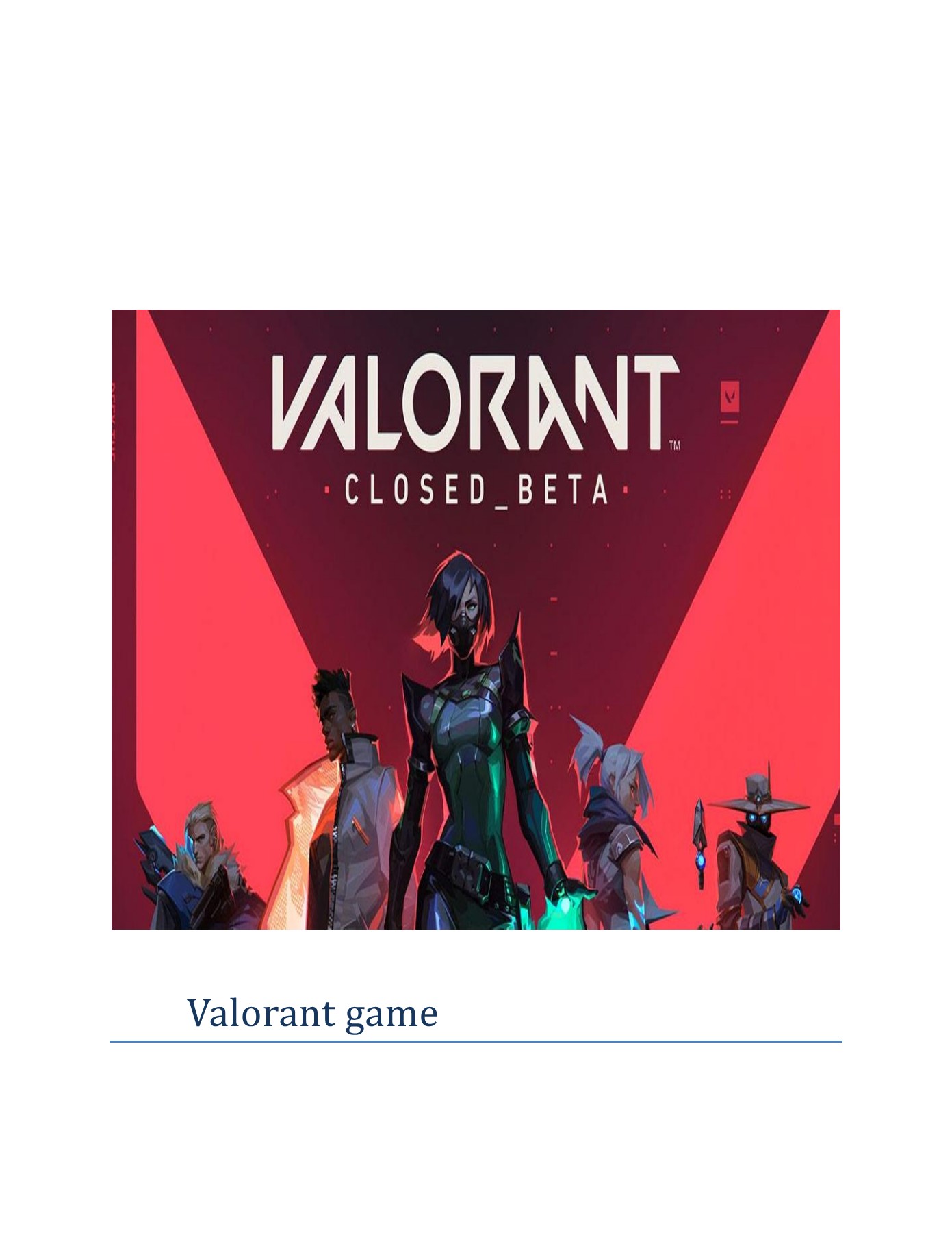 Valorant game - วรพล ทองดี - Page 1 | Flip PDF Online | PubHTML5